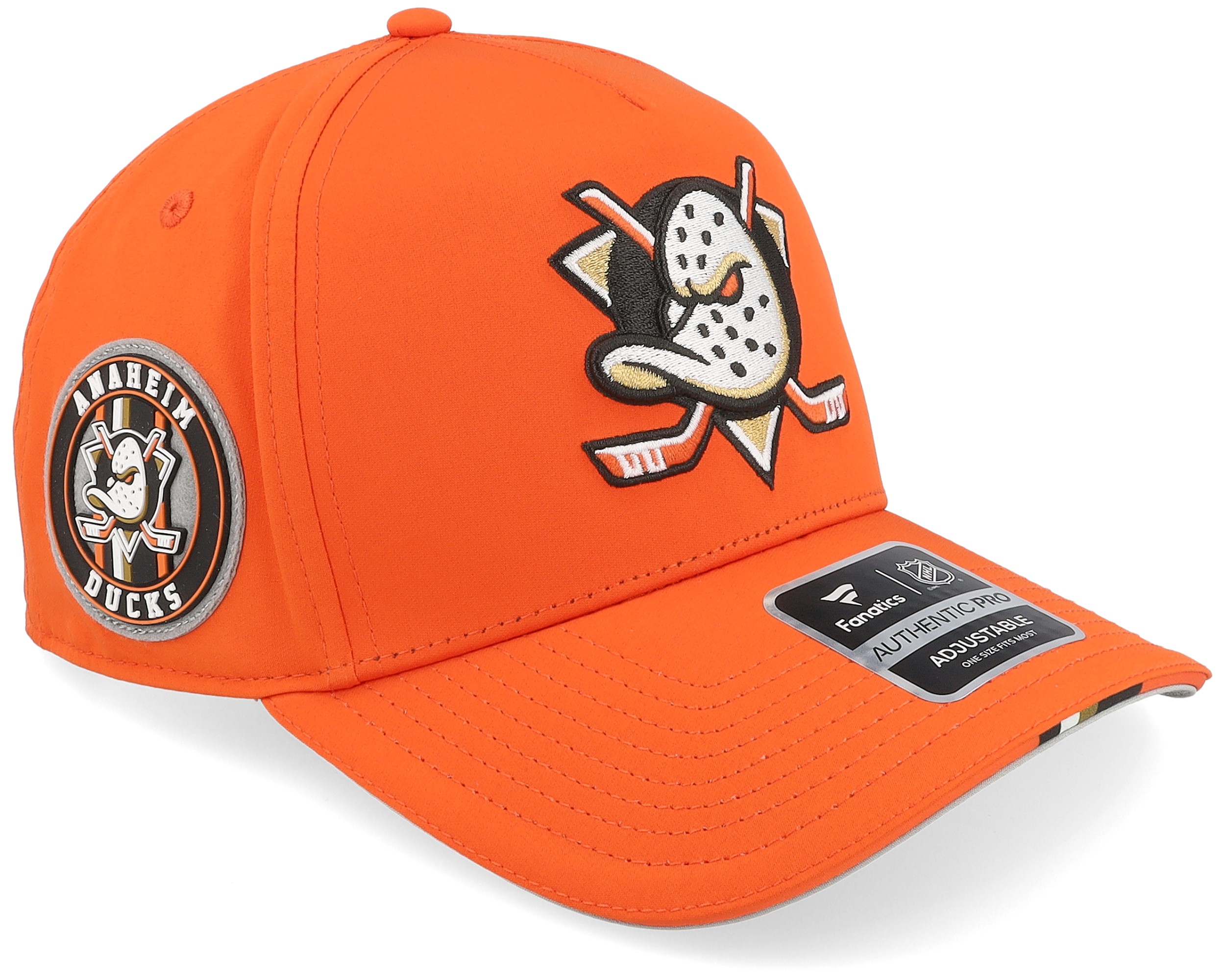 Anaheim Ducks Auth Pro 2025 NHL Mesh Orange A-Frame Adjustable ...