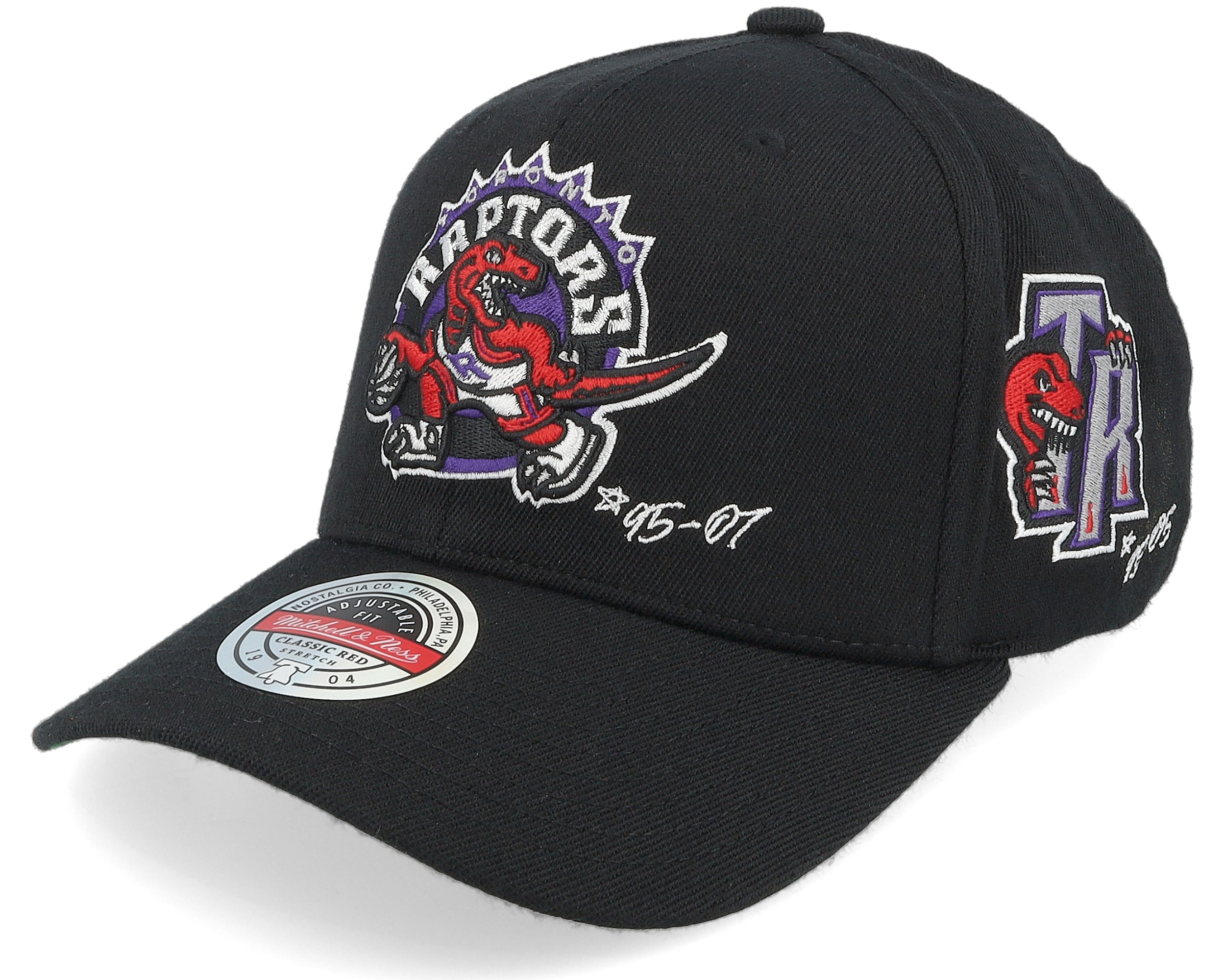 Toronto Raptors Classic Red Hwc Timeline Black Adjustable - Mitchell ...