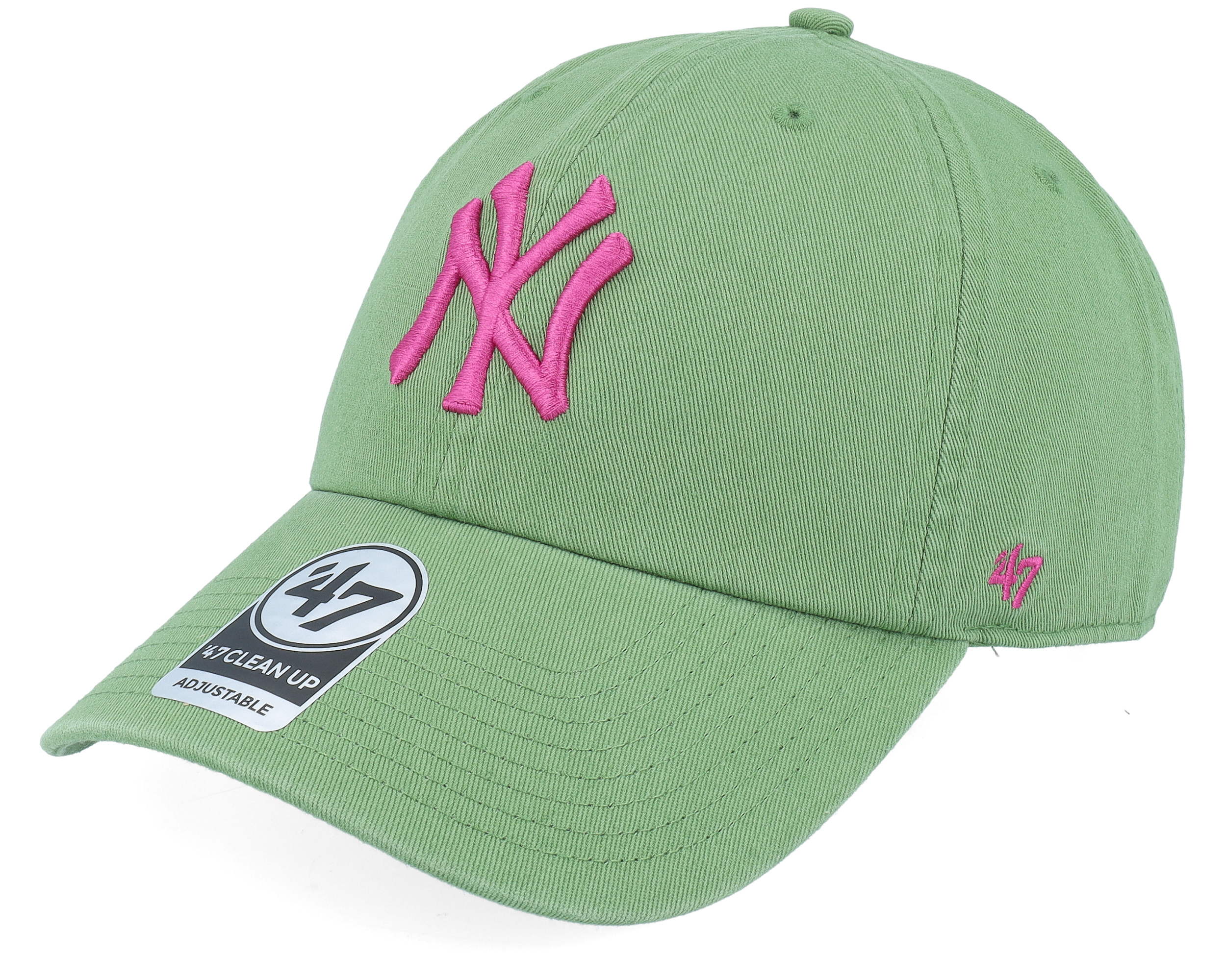 New York Yankees MLB Clean Up Cap Fatigue Green Dad Cap - 47 Brand ...