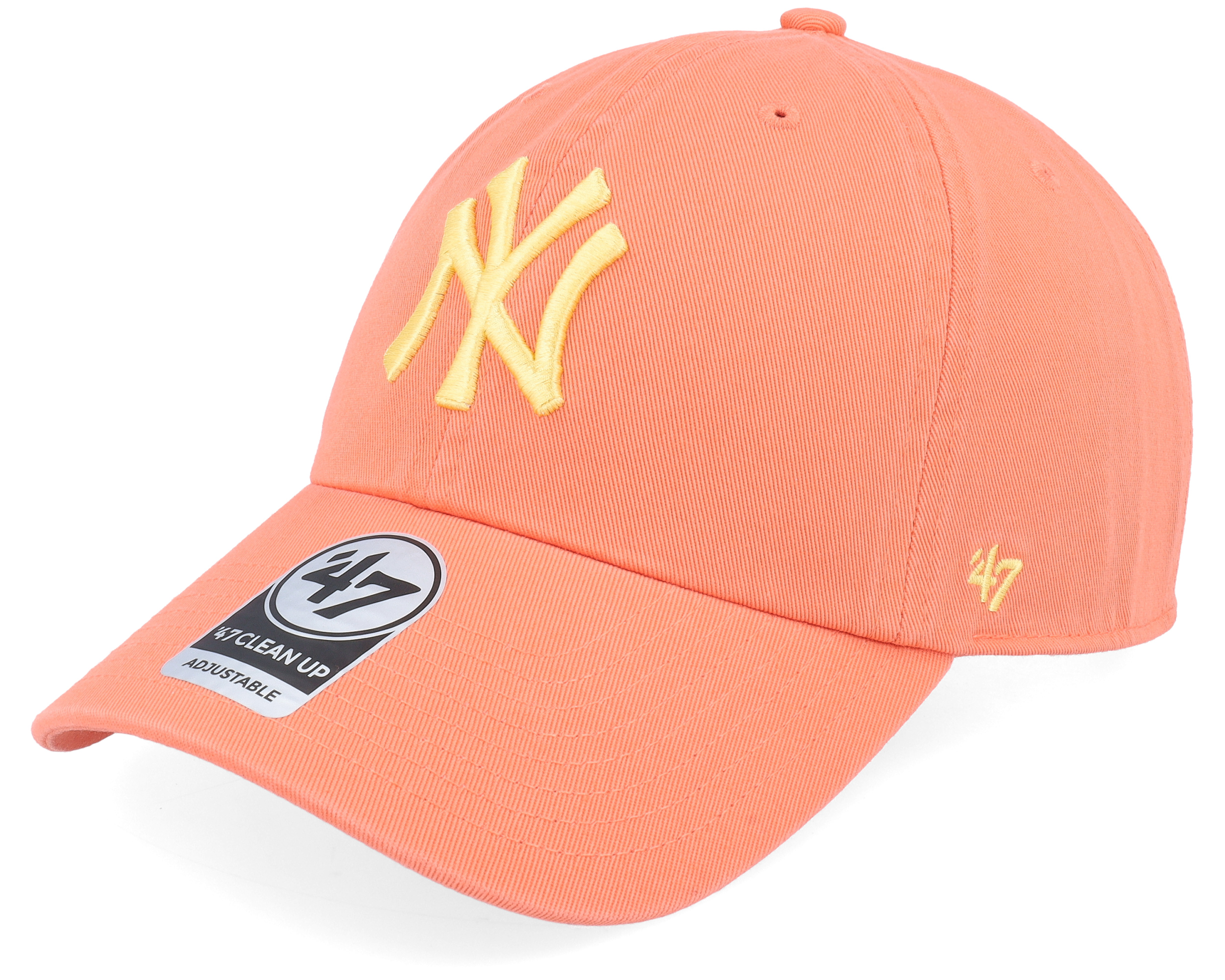 New York Yankees MLB Clean Up Cap Grapefruit Dad Cap - 47 Brand ...