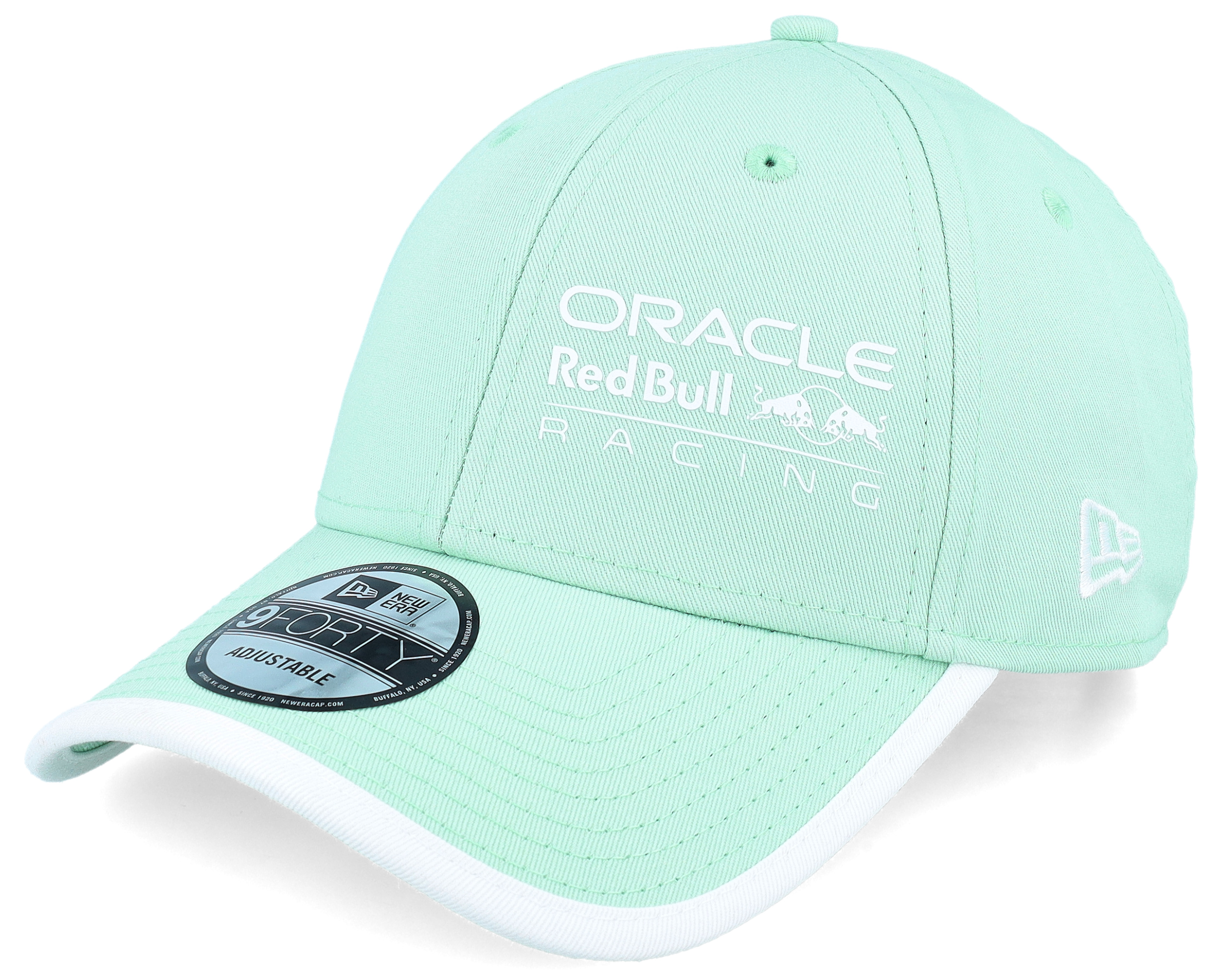 Red Bull F1 25 Team Miami 9FORTY Mint Green Adjustable - New Era Cap ...