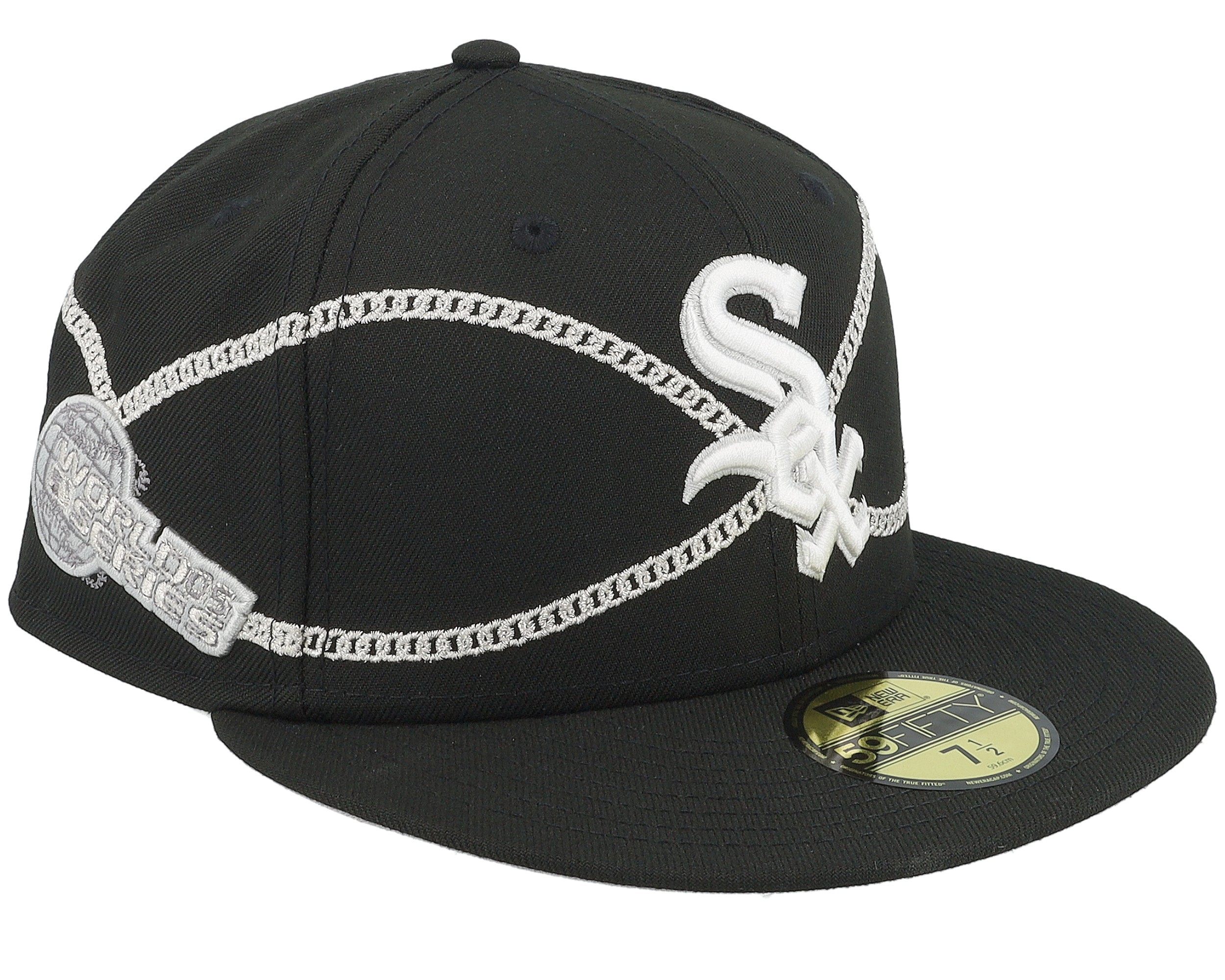 Chicago White Sox MLB Chain Wrap 59FIFTY Black Fitted - New Era ...