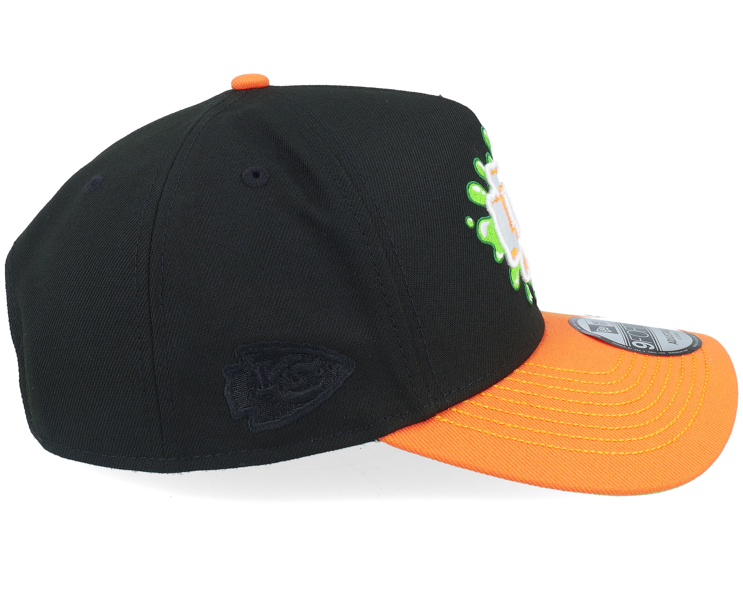 Kansas City Chiefs NFL Slime 9FORTY Black/Orange A-Frame Adjustable ...