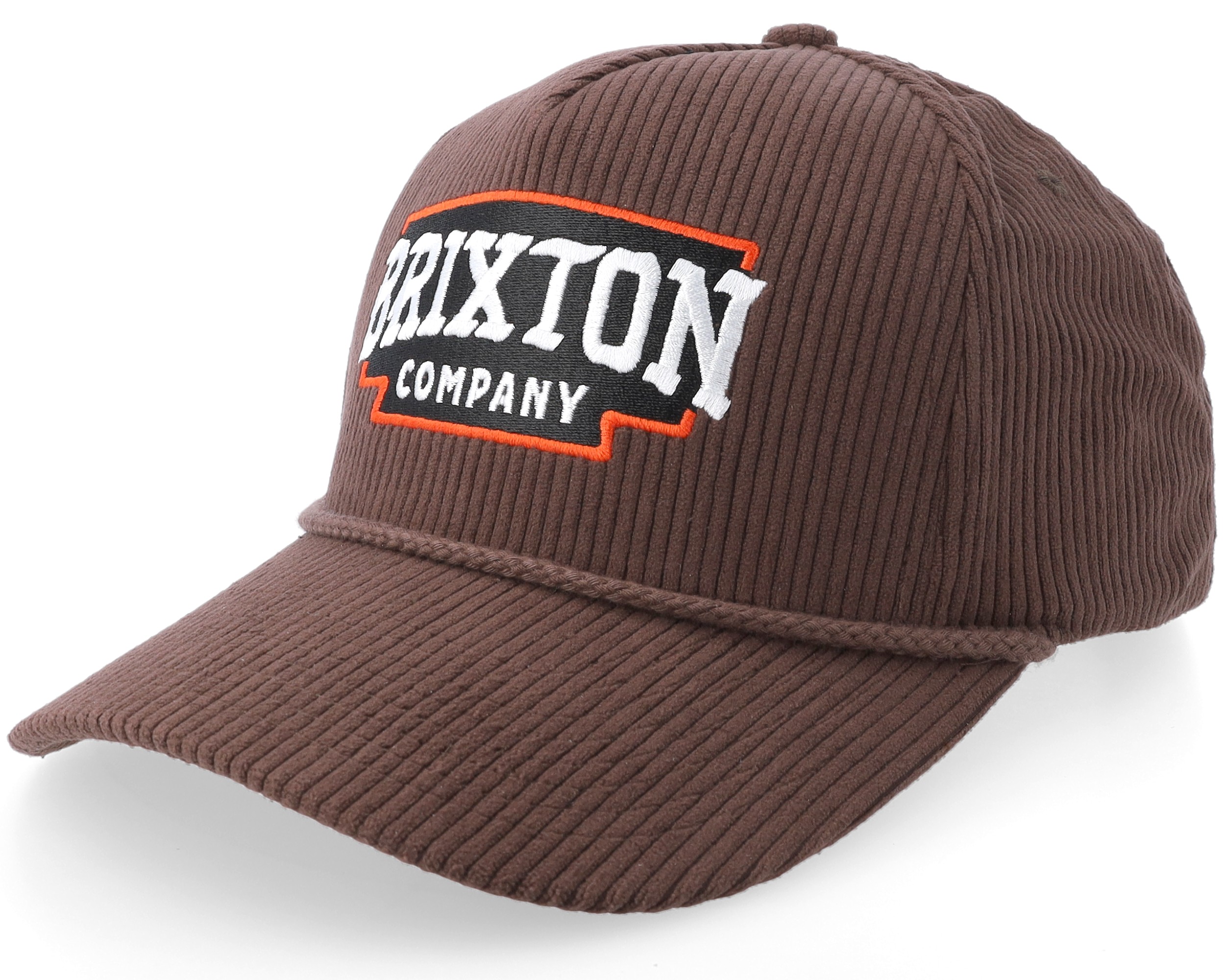 Pierson Corduroy Brown A-Frame Snapback | Hatstore.com
