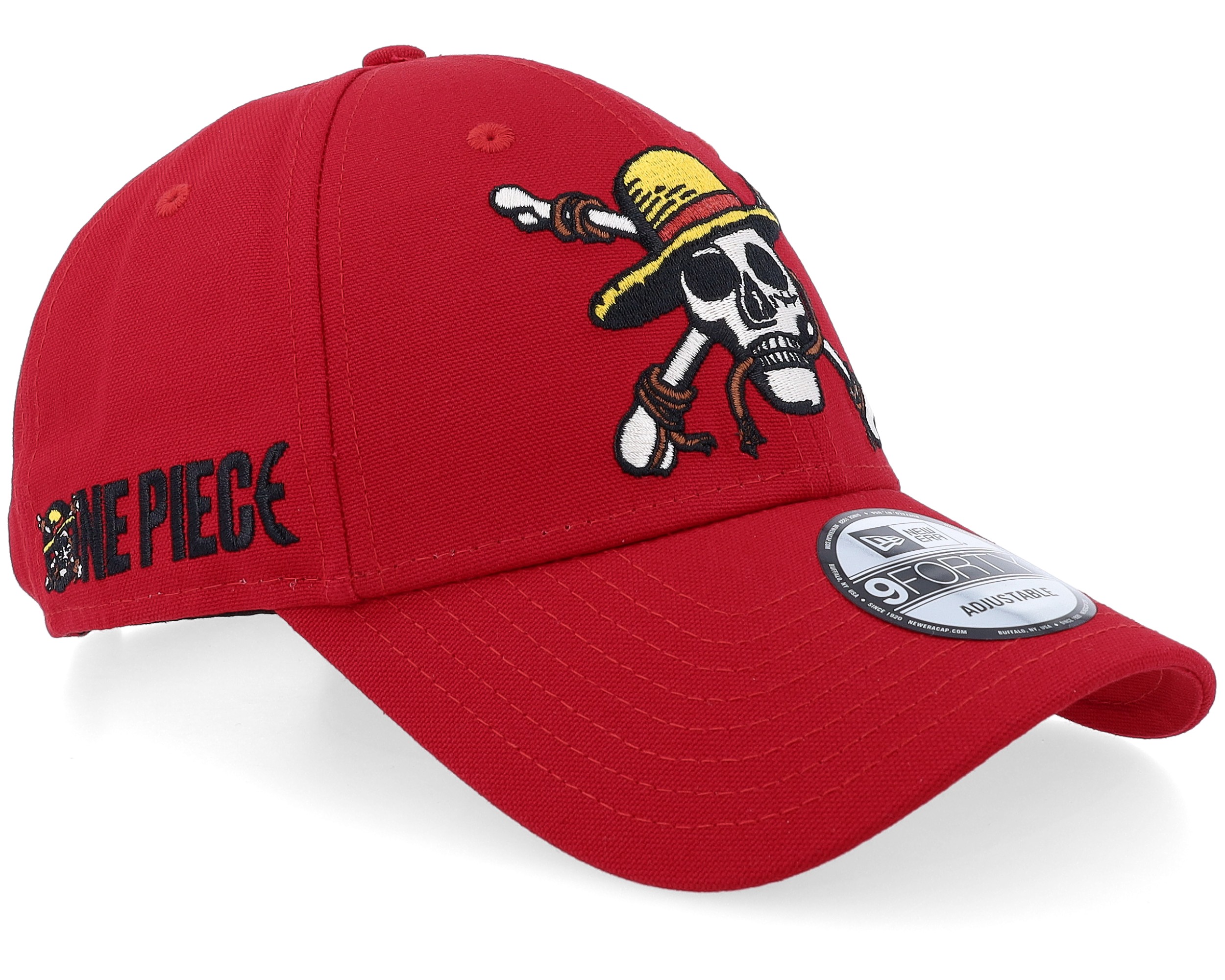 Luffy 9FORTY One Piece Scarlet Adjustable | Hatstore.com