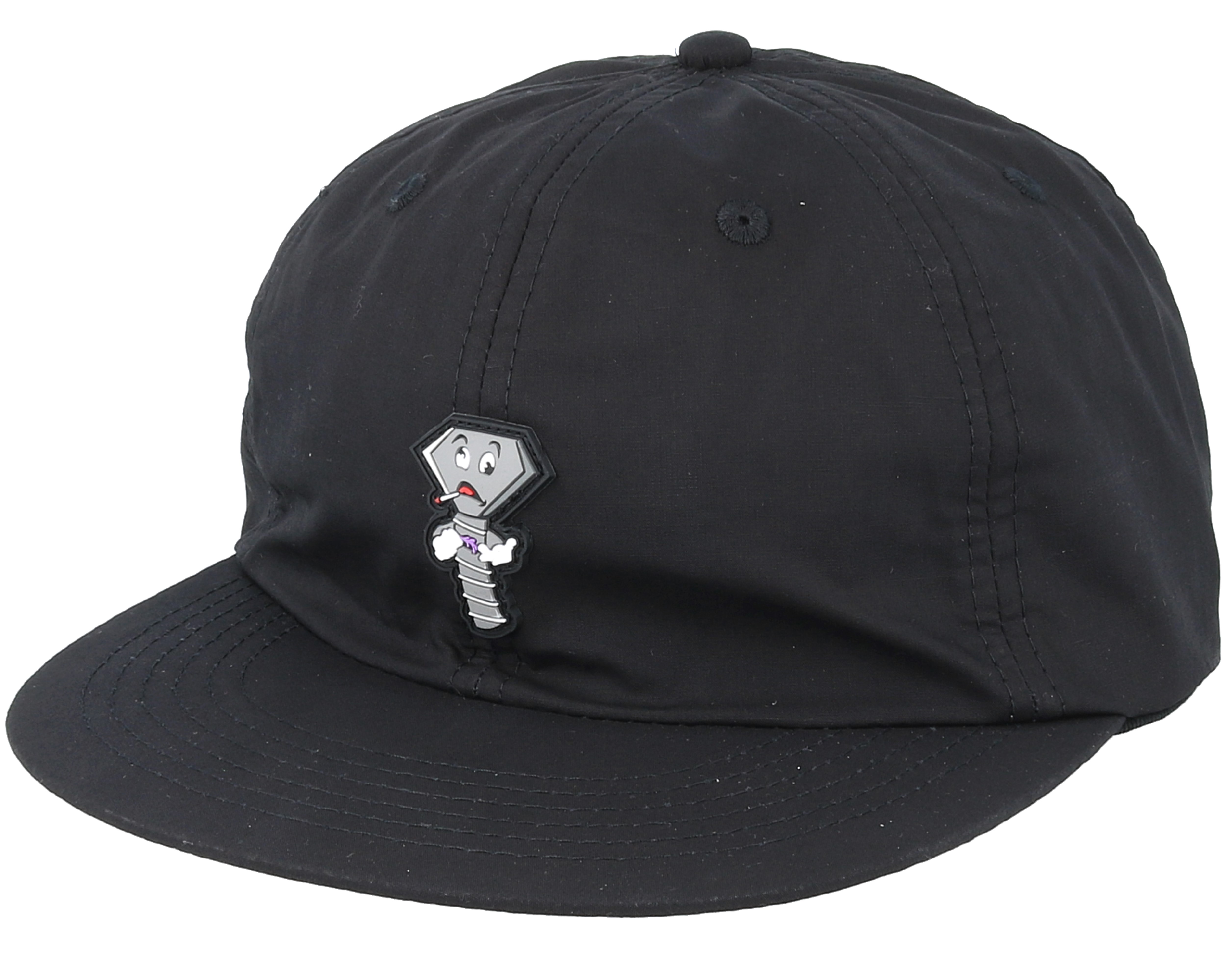 Screwed Up Unstructured Black Clipback - Diamond cap | Hatstoreworld.com