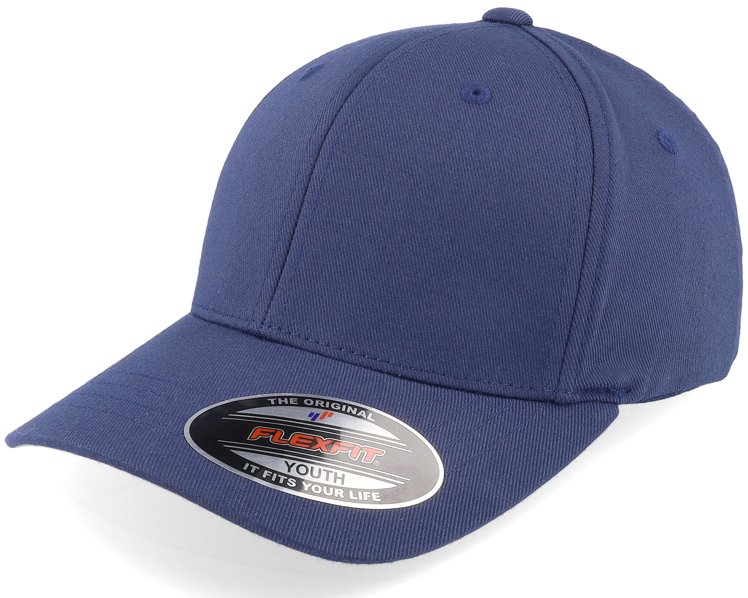 Kids Wooly Combed Navy Flexfit - Flexfit | Hatstoreworld.com