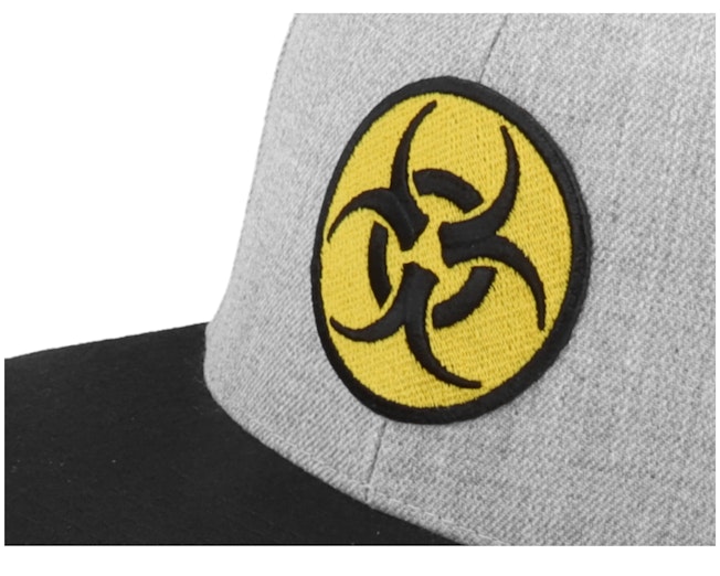 Biohazard Grey/Yellow Snapback - Iconic caps - Hatstoreworld.com