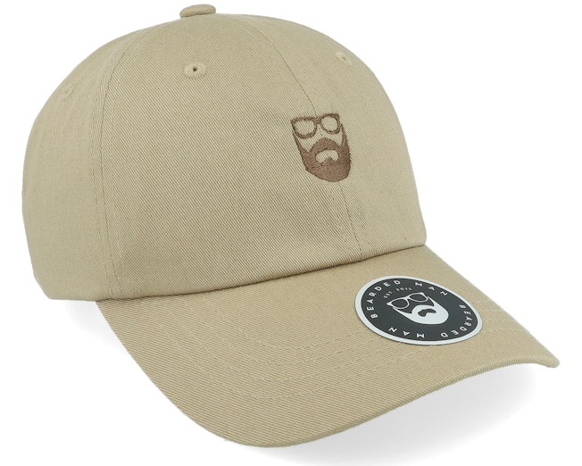 Dad Cap Khaki/Brown Adjustable - Bearded Man caps - Hatstoreworld.com