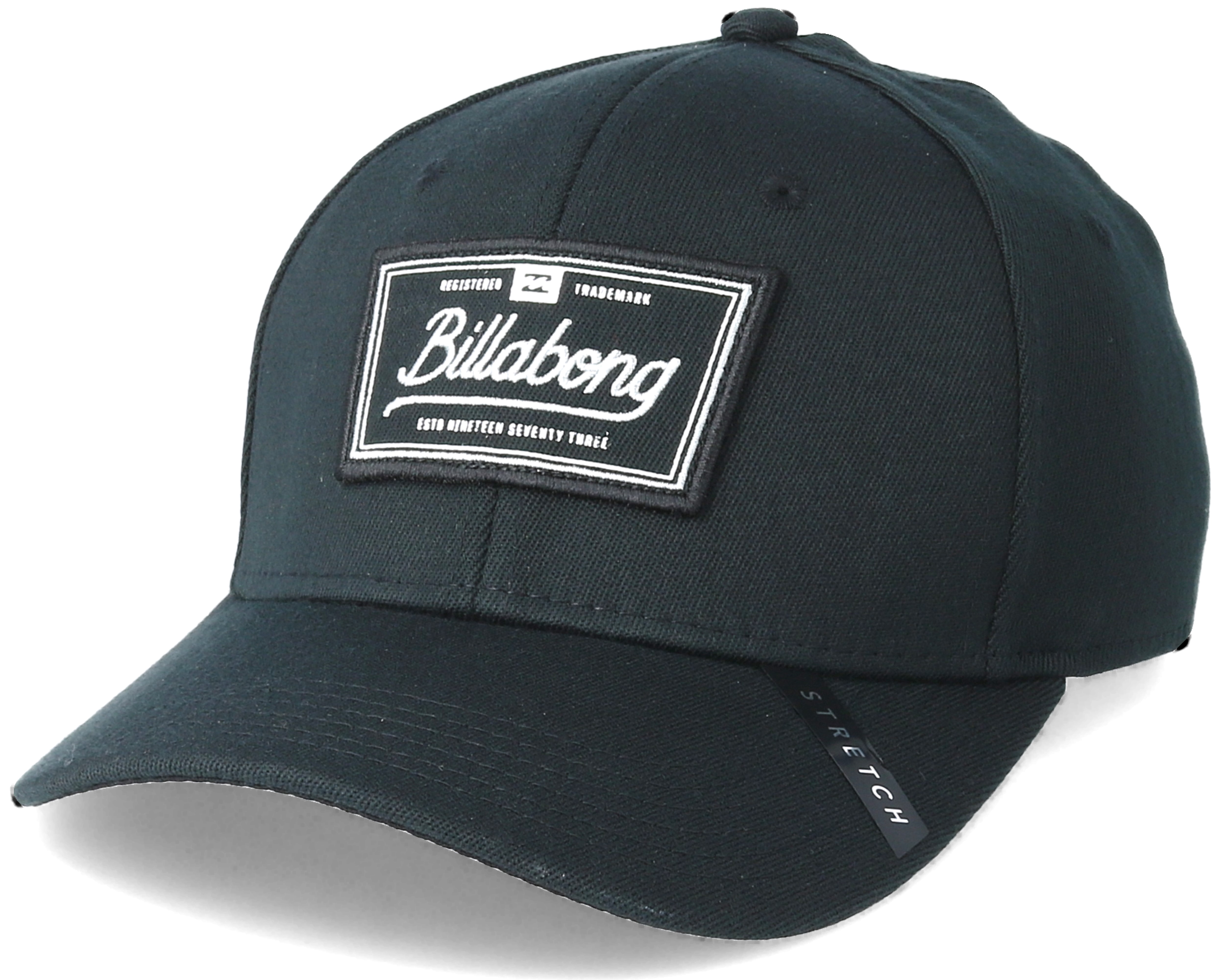 Walled Stretch Black Flexfit | Hatstoreworld.com