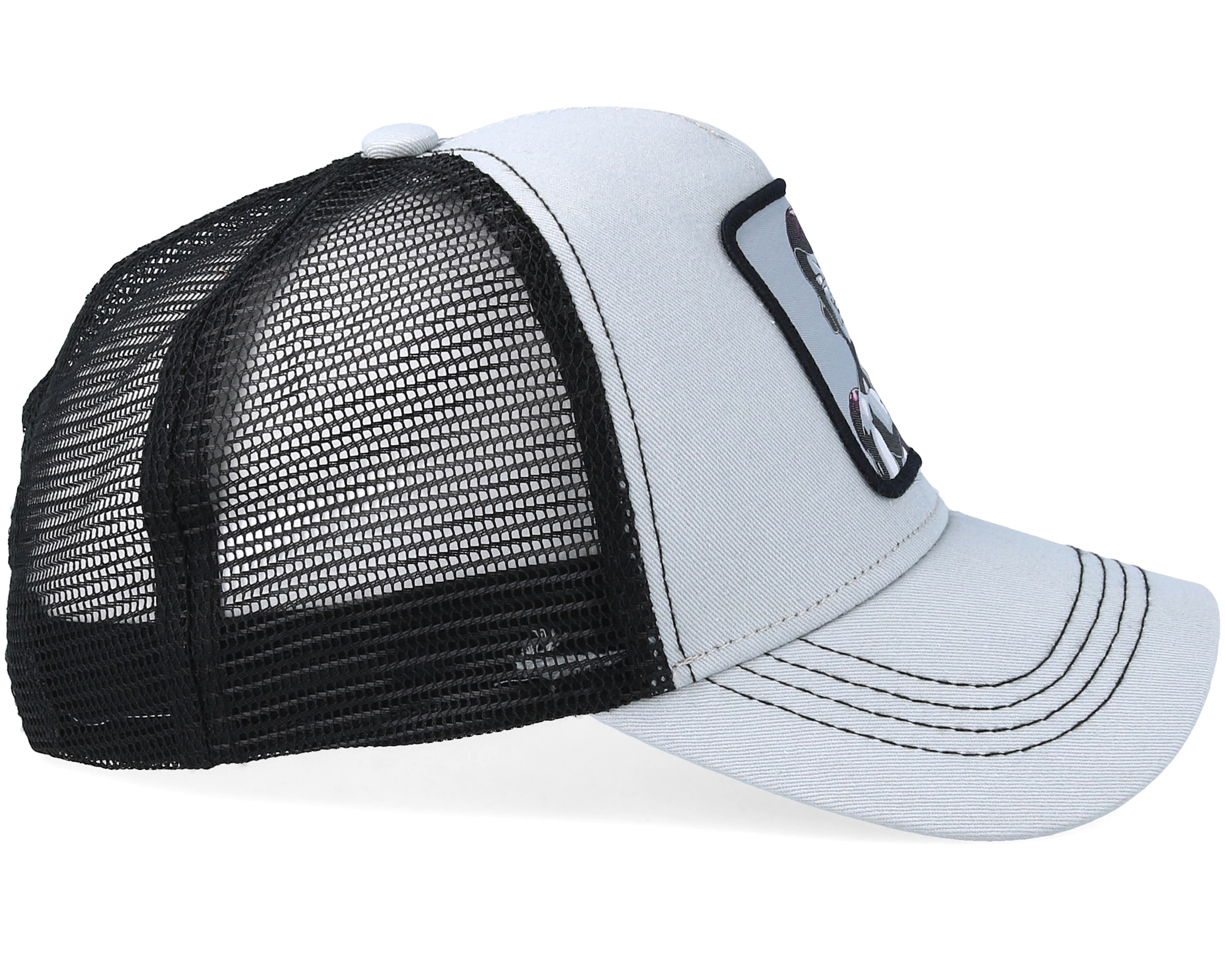 Dragon Ball Frieza Grey/Black Trucker - Capslab cap | Hatstoreworld.com