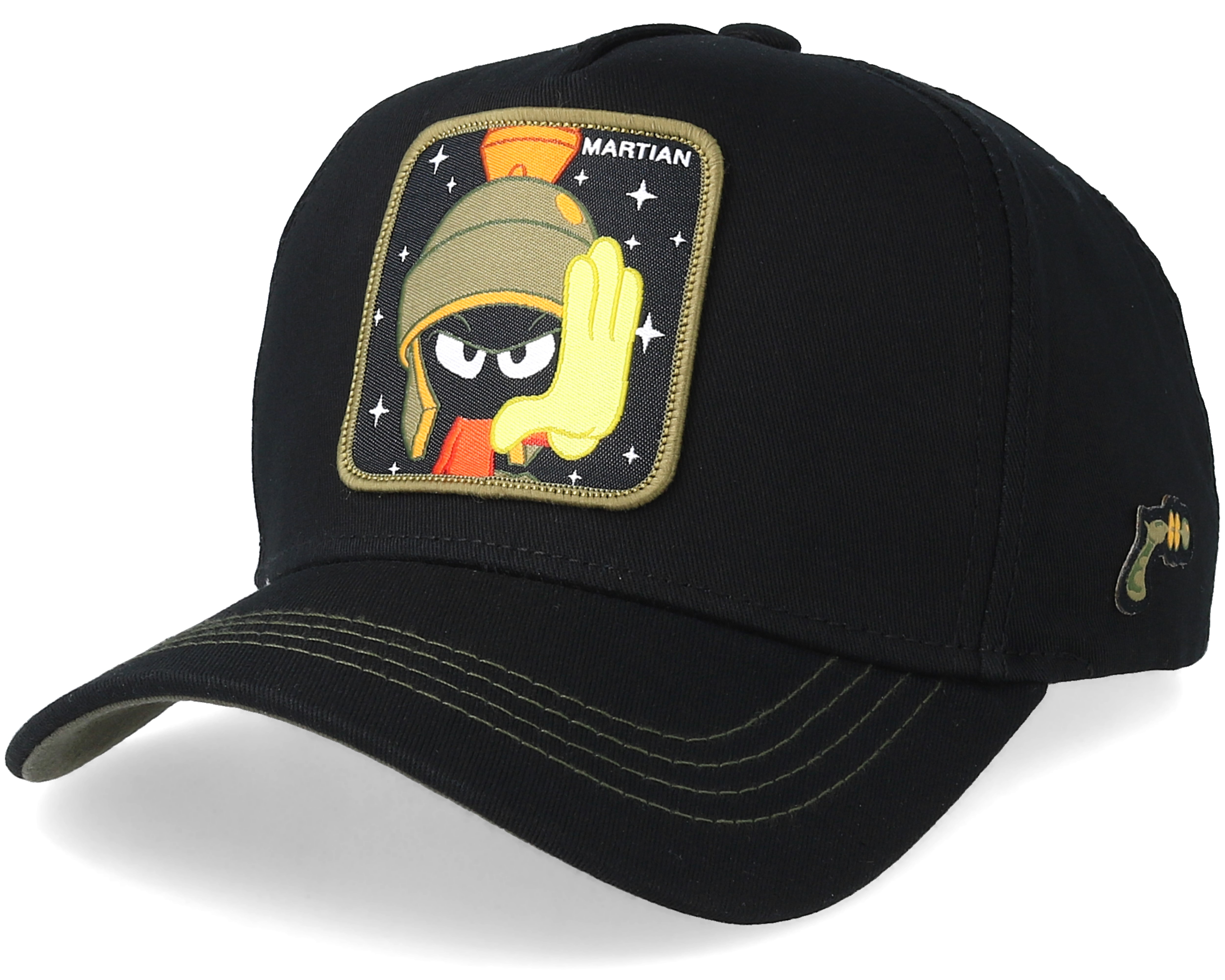 Looney Tunes Marvin The Martian Black/Olive Adjustable | Hatstoreworld.com