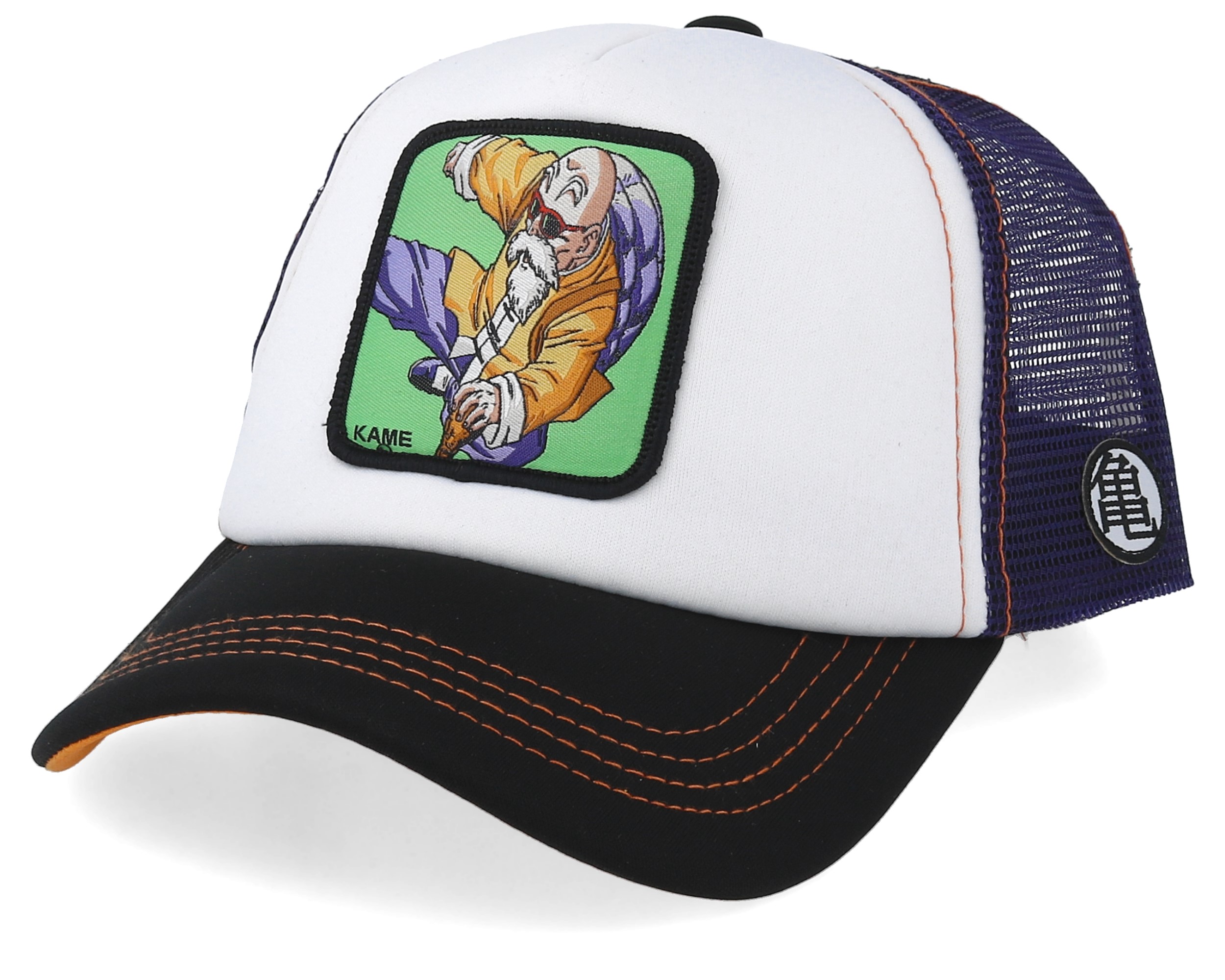 Dragon Ball Kame White/Purple/Black Trucker - Capslab cap ...