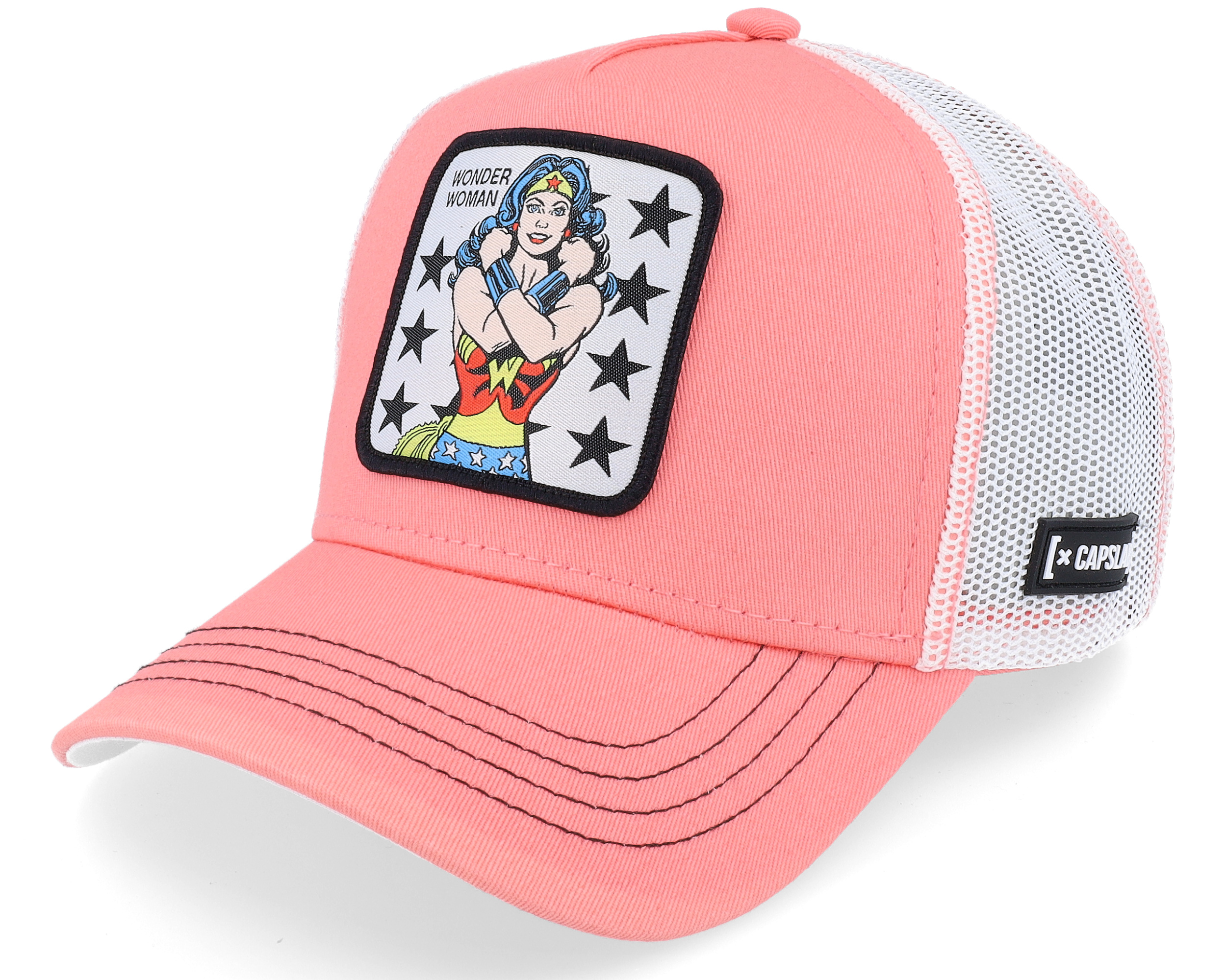 DC Comics Wonder Woman Pink/White Trucker | Hatstoreworld.com