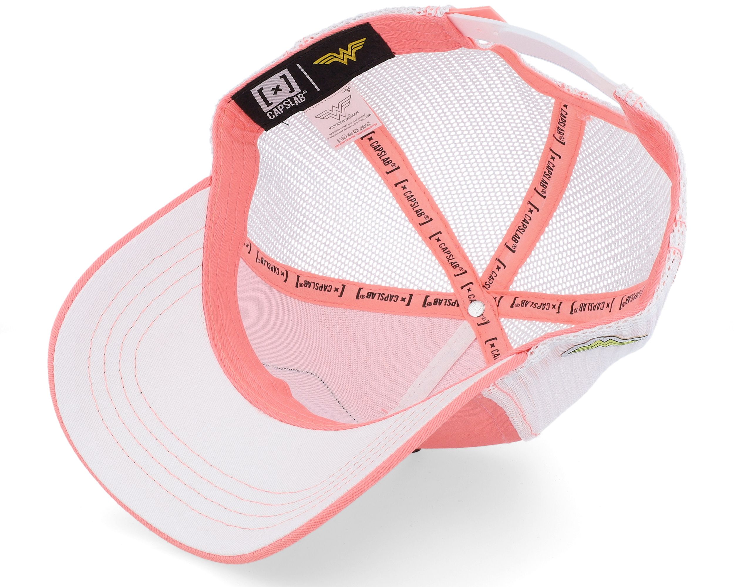 DC Comics Wonder Woman Pink/White Trucker | Hatstoreworld.com