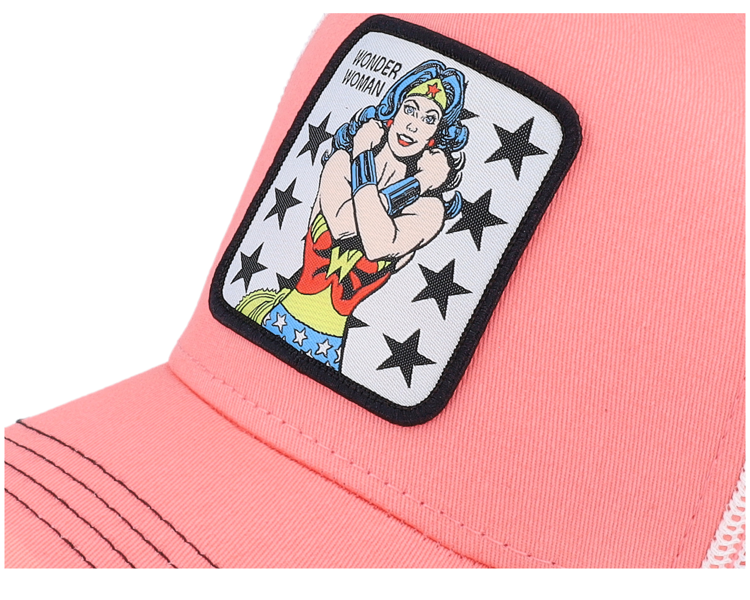 DC Comics Wonder Woman Pink/White Trucker | Hatstoreworld.com