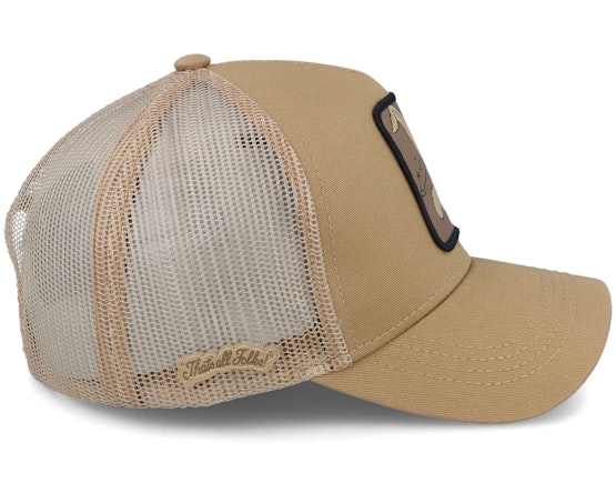 Looney Tunes Coyote Khaki Trucker - Capslab caps - Hatstoreworld.com