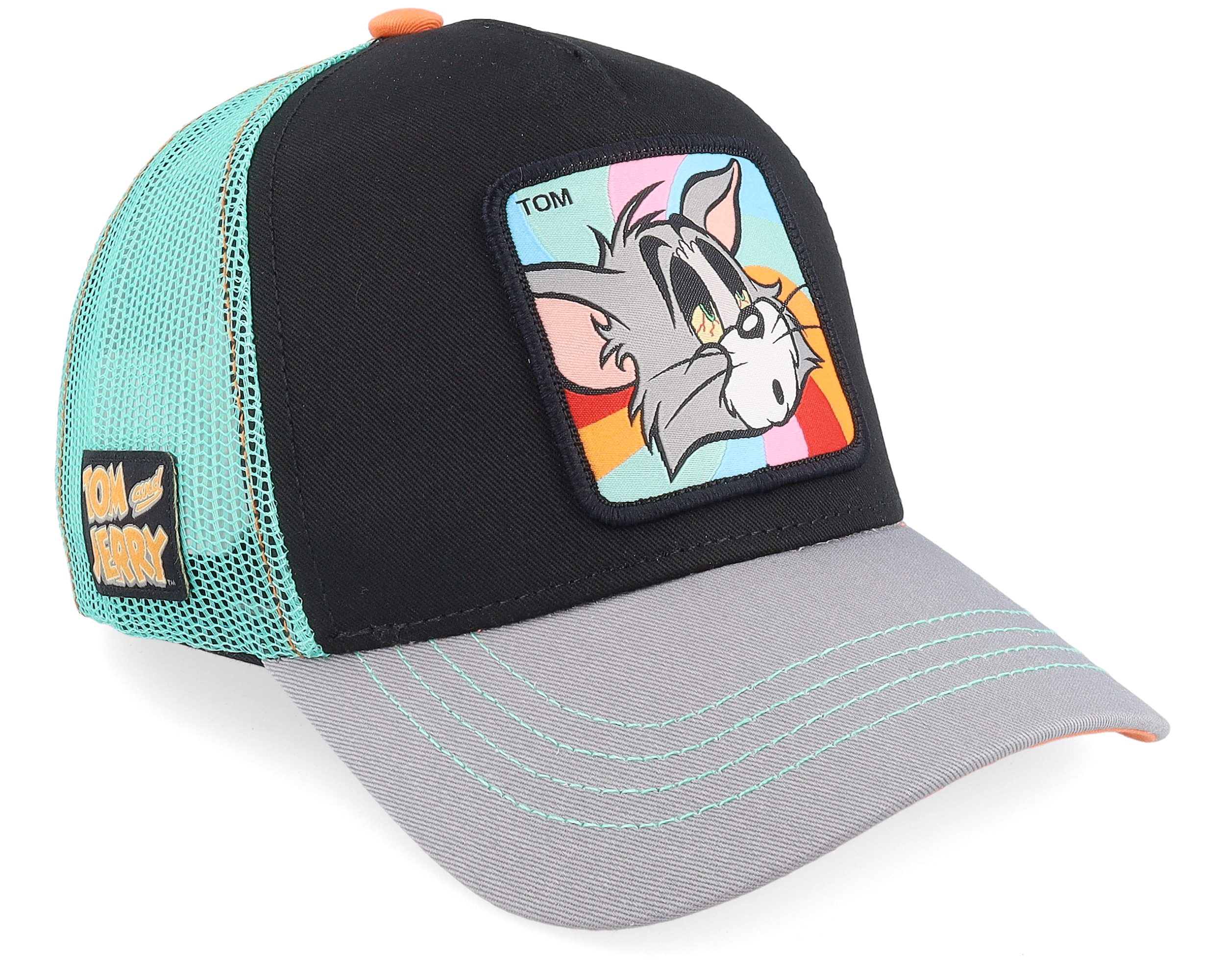 Tom & Jerry Tom Black/Turqouise/Grey Capslab - Capslab | Hatstoreworld.com