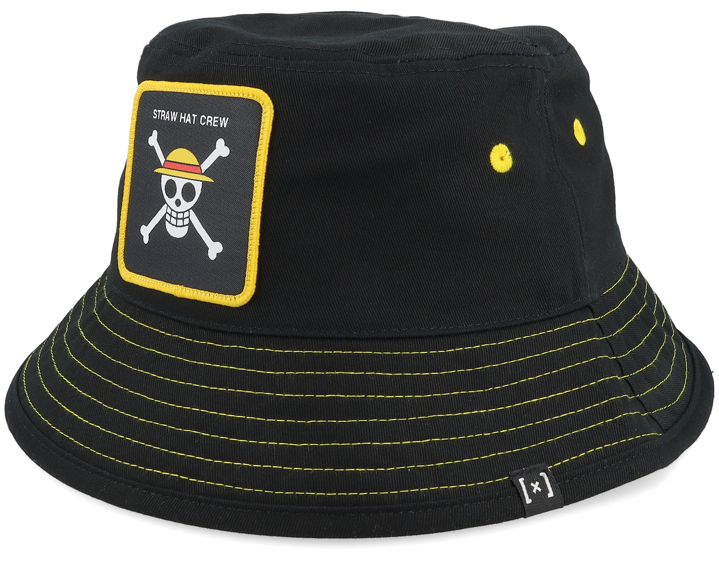 One Piece Logo Hat Black Bucket - Capslab | Hatstore.com