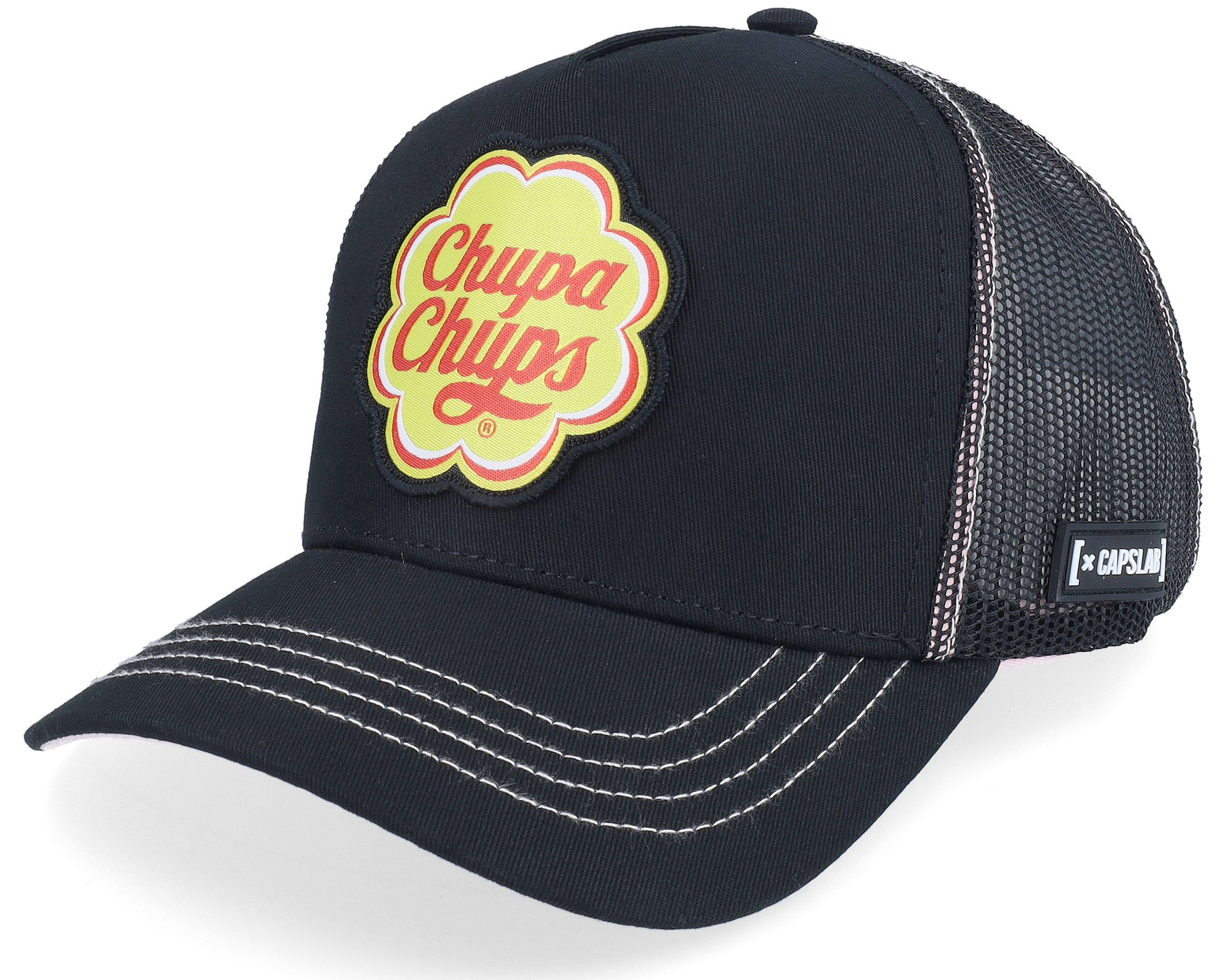Chupa Chups Black/Pink Trucker - Capslab cap | Hatstoreworld.com
