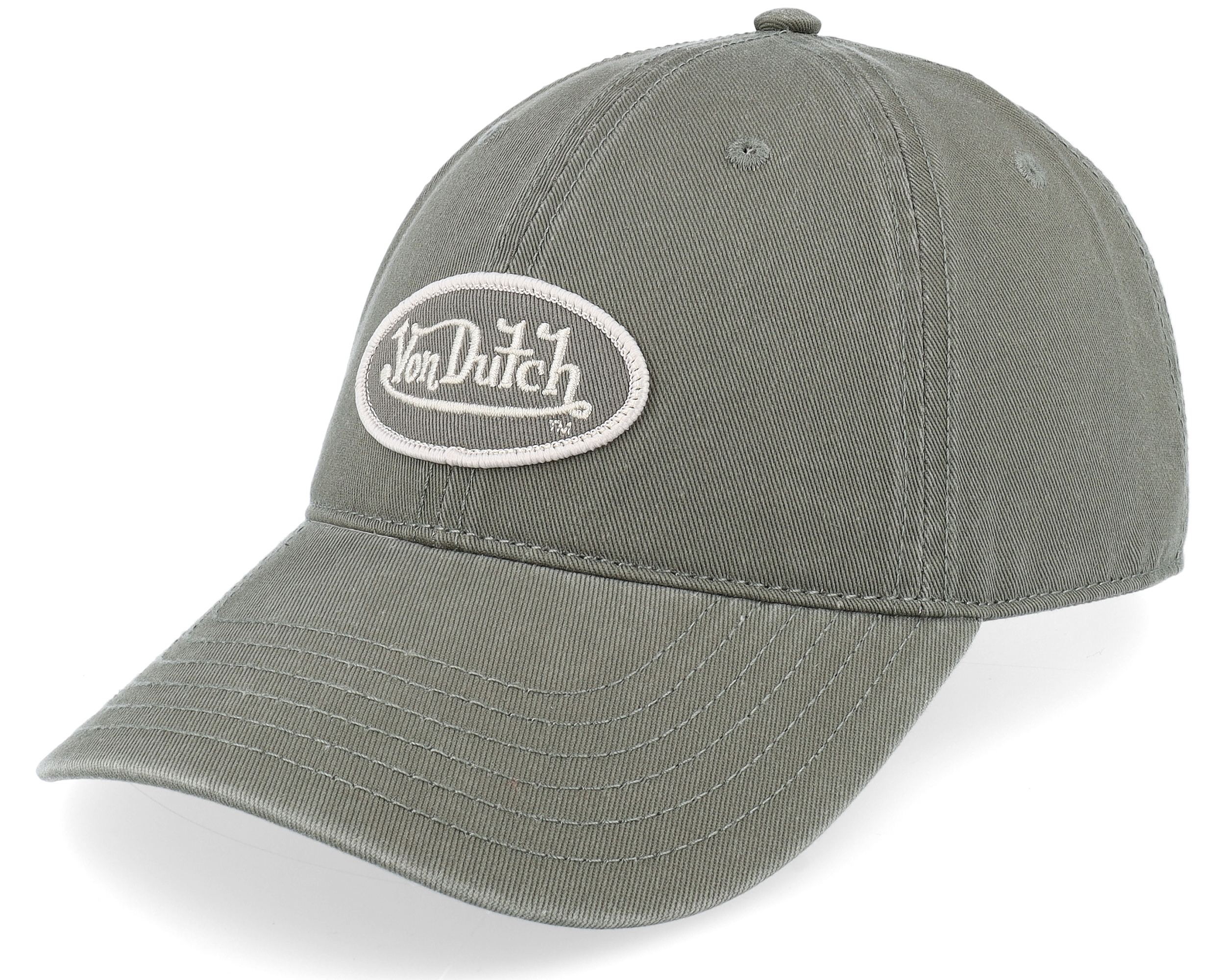 Oval Patch Grey Von Dutch Dad Cap | Hatstoreworld.com