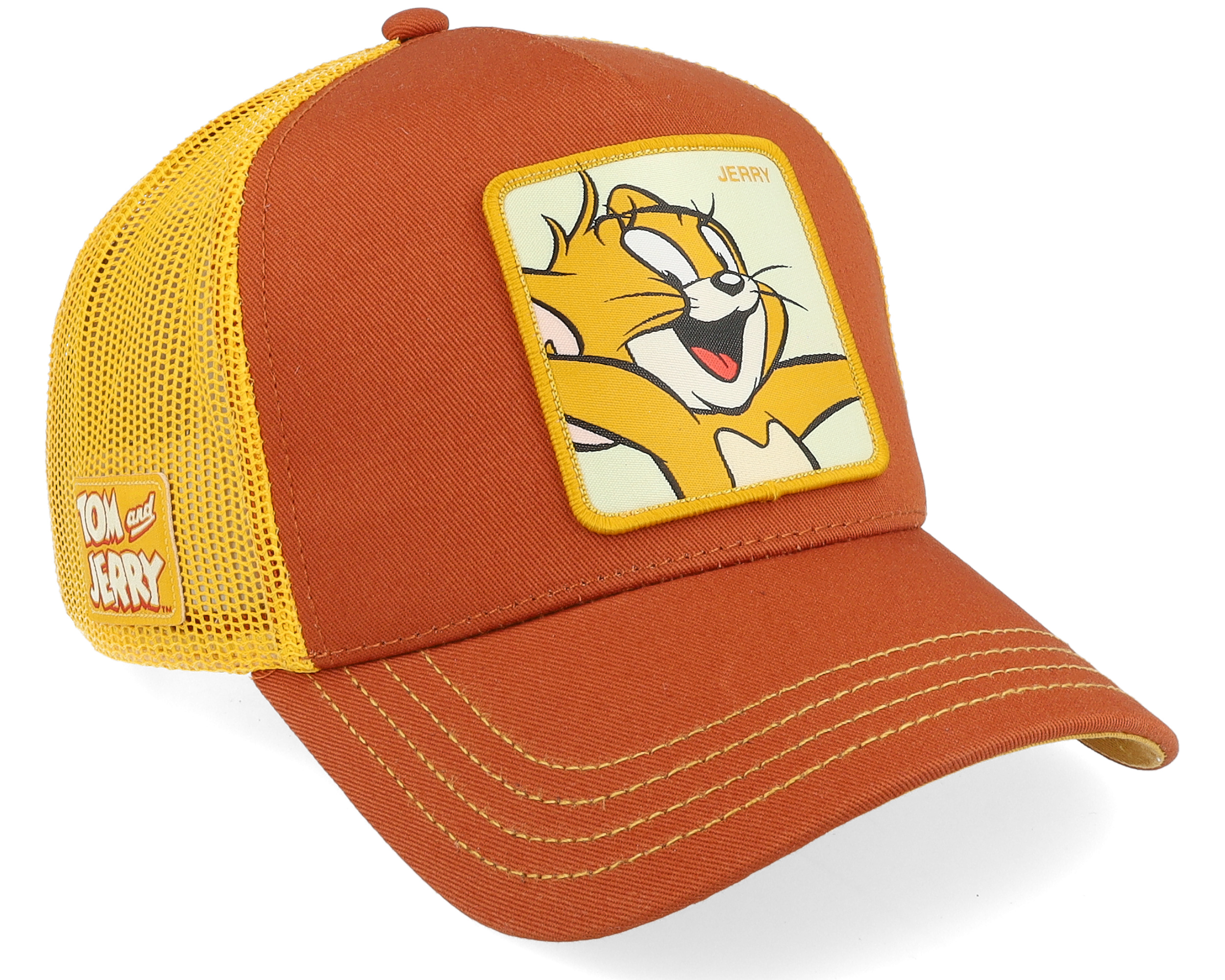 Tom & Jerry Jerry Orange/Red A-Frame Trucker | Hatstoreworld.com