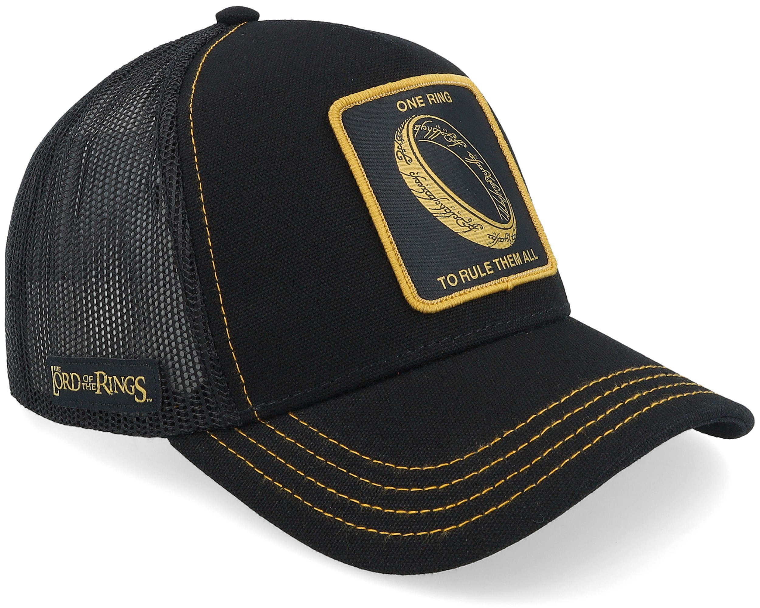 Lord Of The Rings One Ring Black/Gold Trucker - Hatstore.se