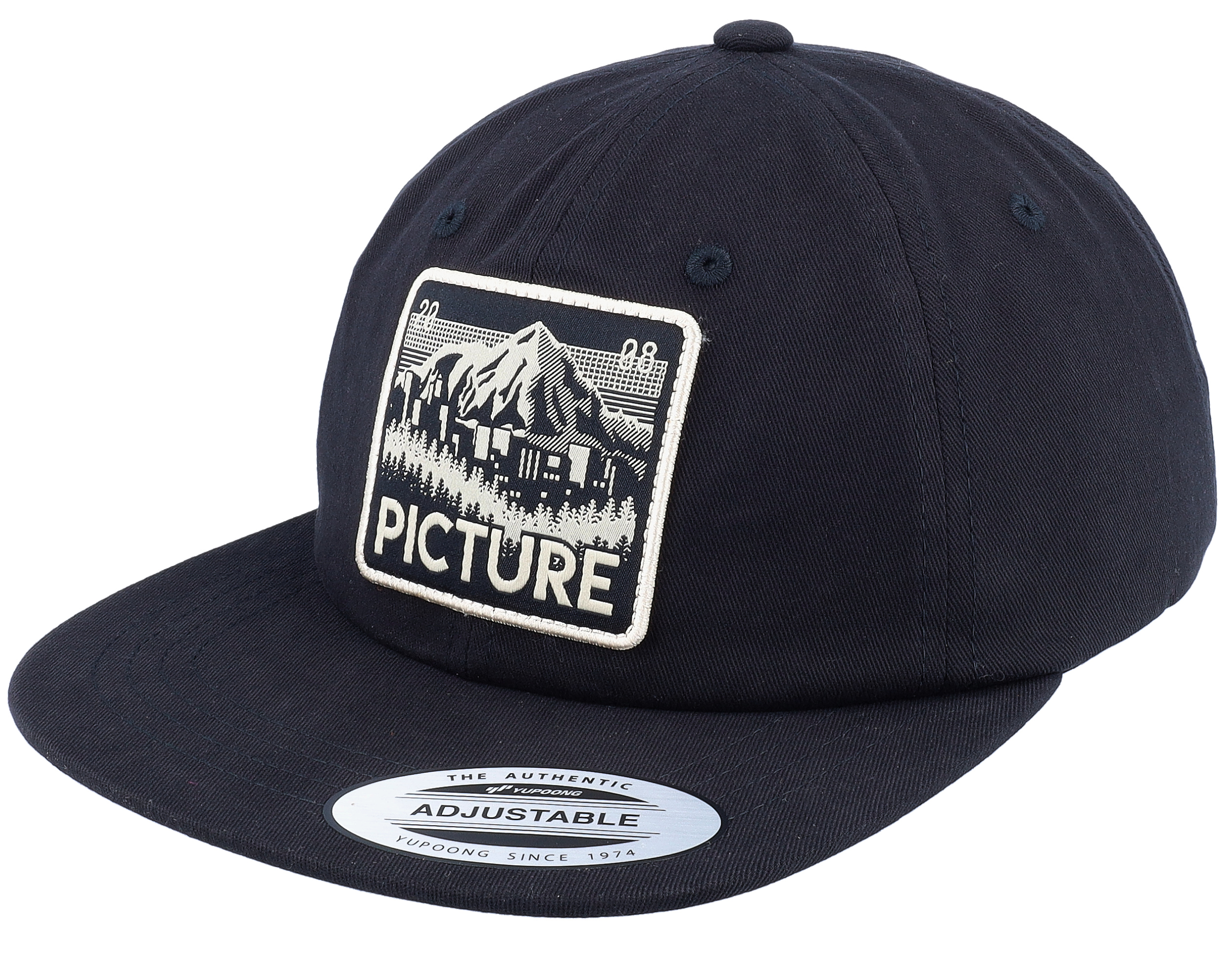 Rill Soft Cap A Black Strapback | Hatstoreworld.com