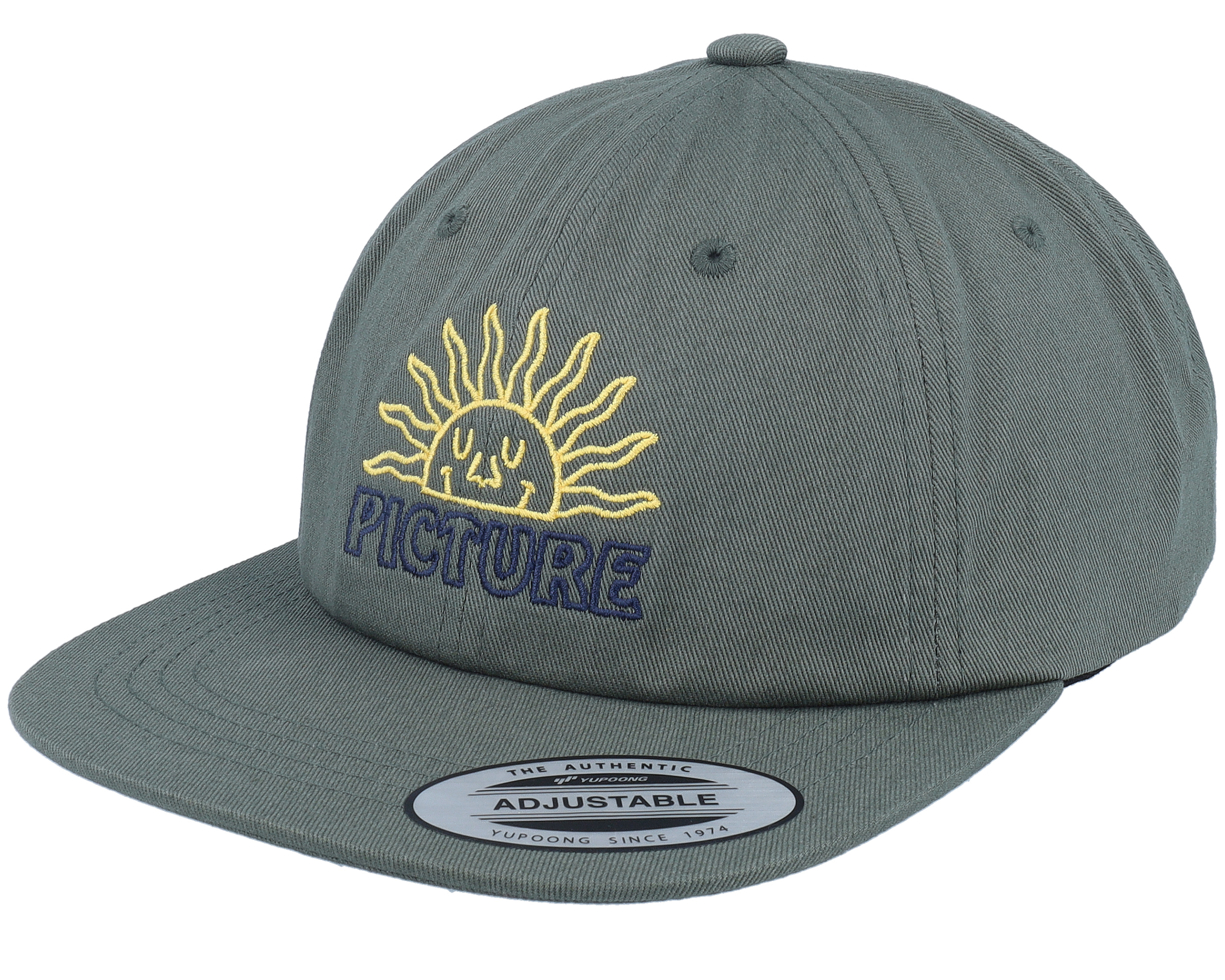 Rill Soft Cap Green Spray Strapback | Hatstoreworld.com