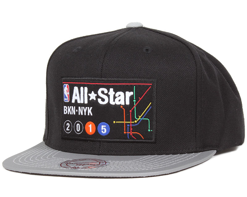All-Star BKN-NYK Black Snapback - Mitchell & Ness | Hatstoreworld.com