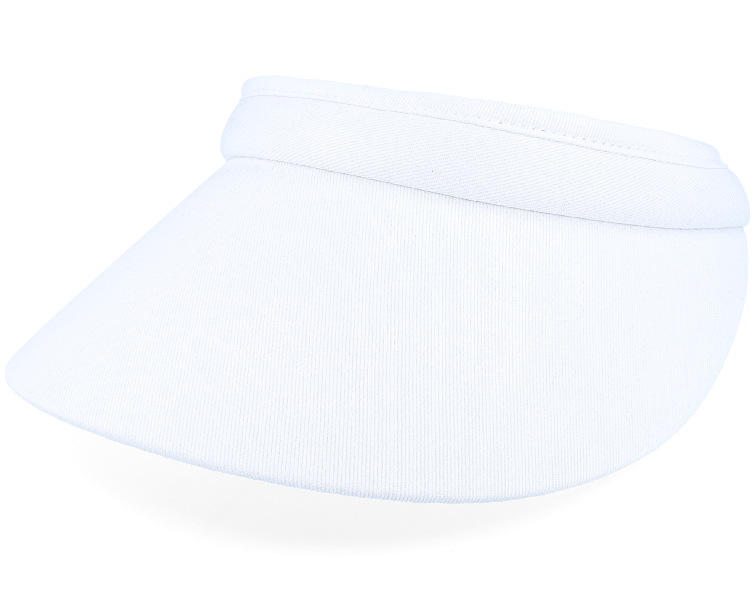 Cotton Fabric White Visor - Seeberger | Hatstoreworld.com