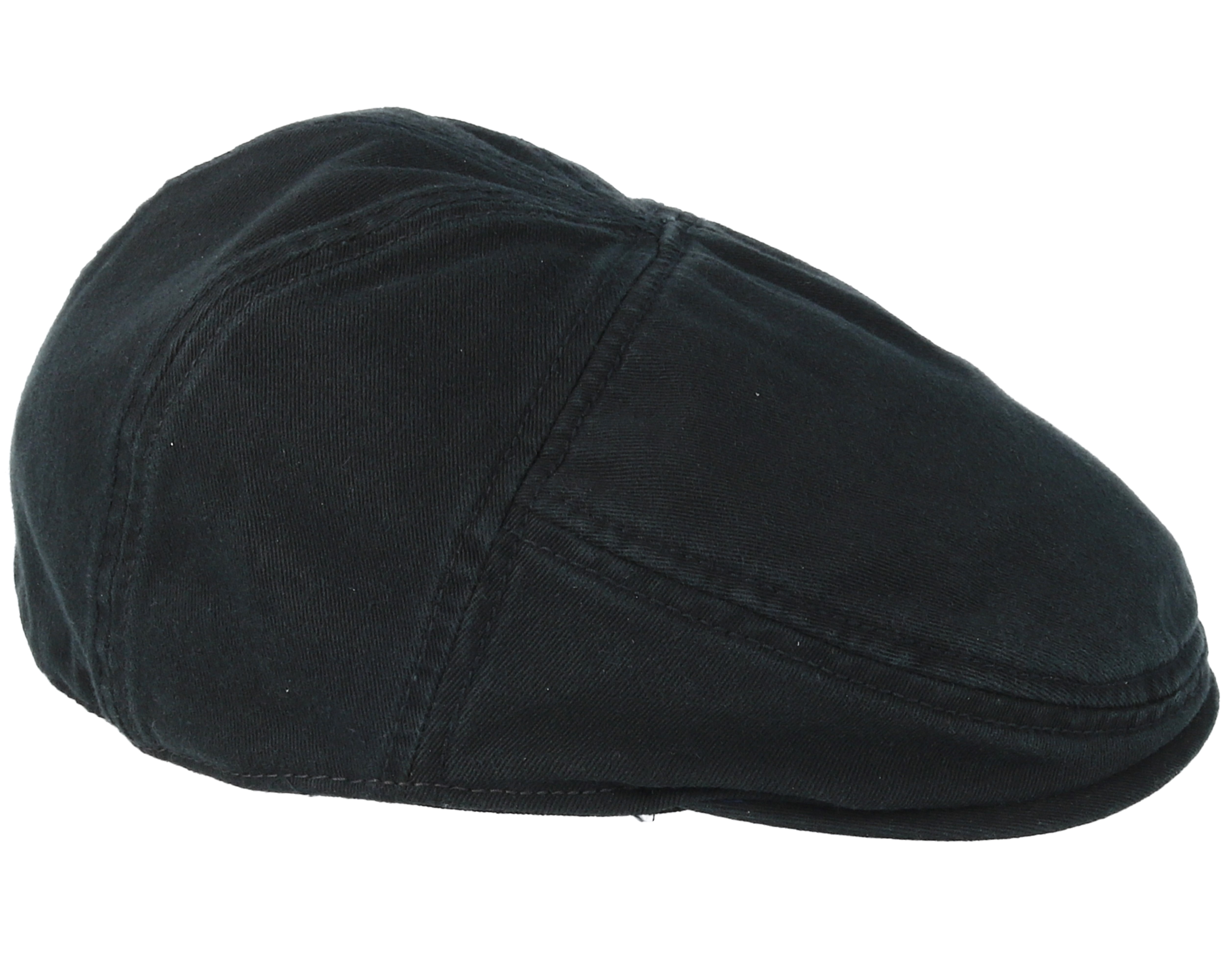 Ivy Cap Cotton Black Flat cap - Stetson cap | Hatstoreworld.com