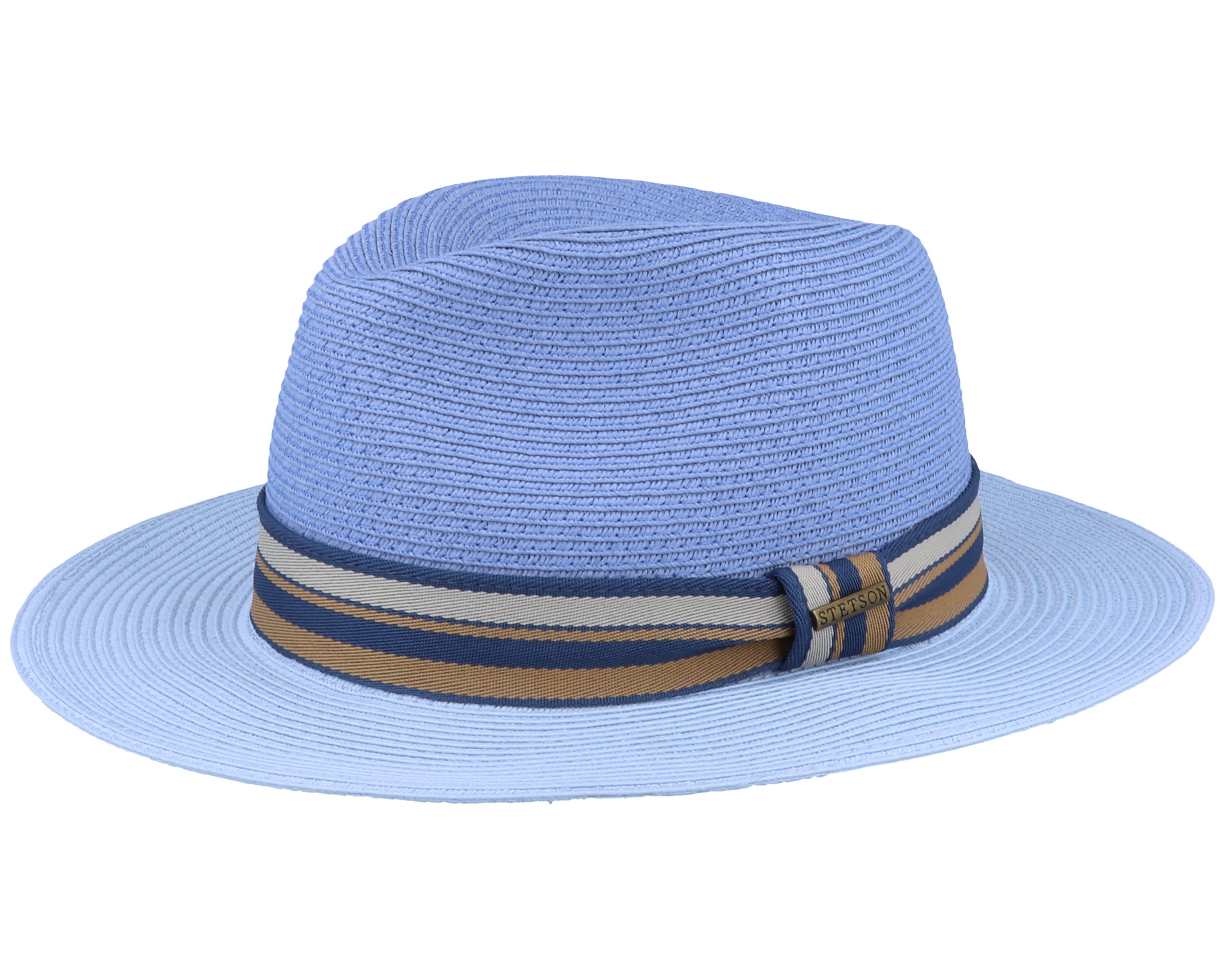 Tller Toyo Blue/Light Blue Fedora | Hatstore.co.in