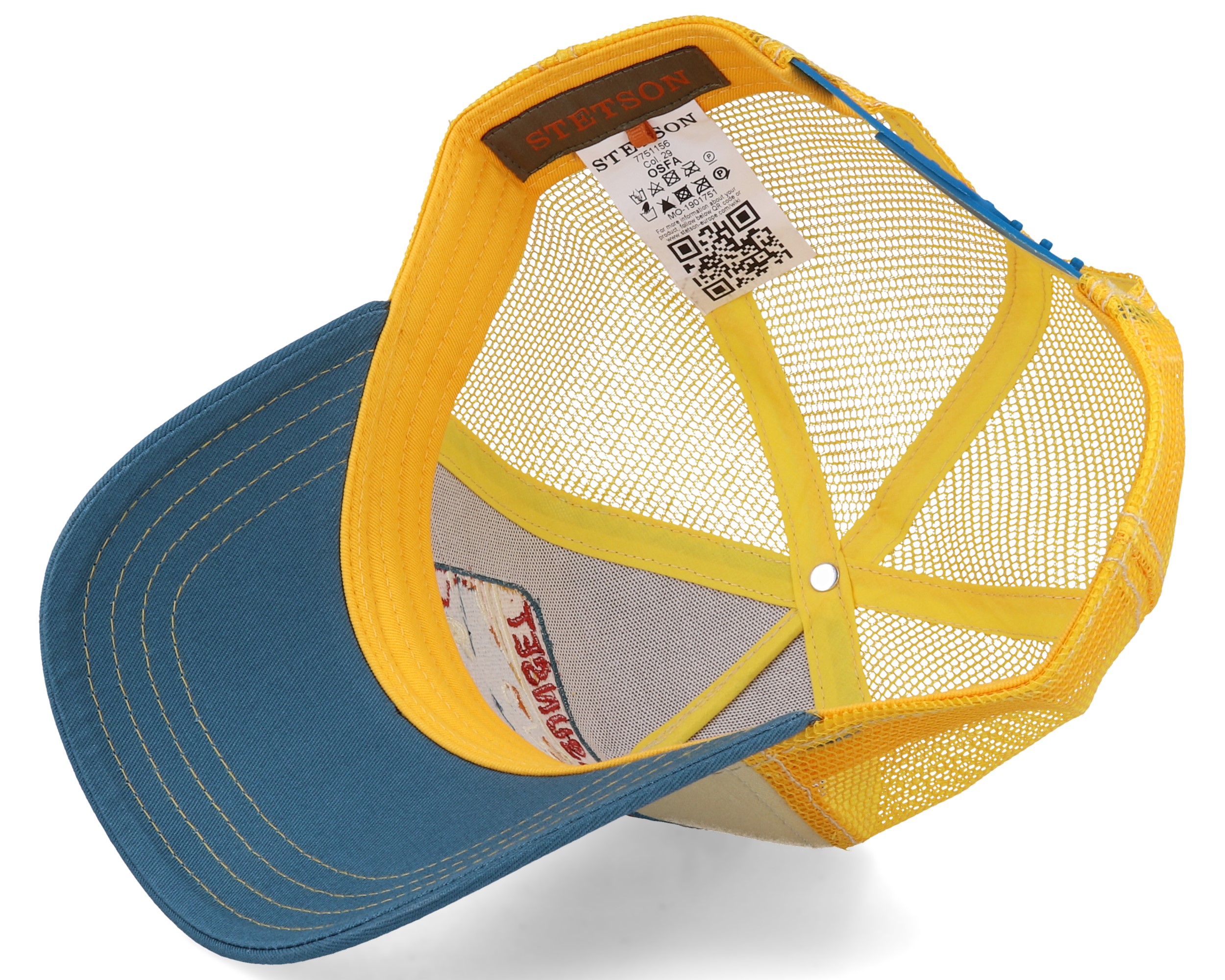 Sunset Beige/Yellow/Blue Trucker - Stetson Cap | Hatstoreworld.com