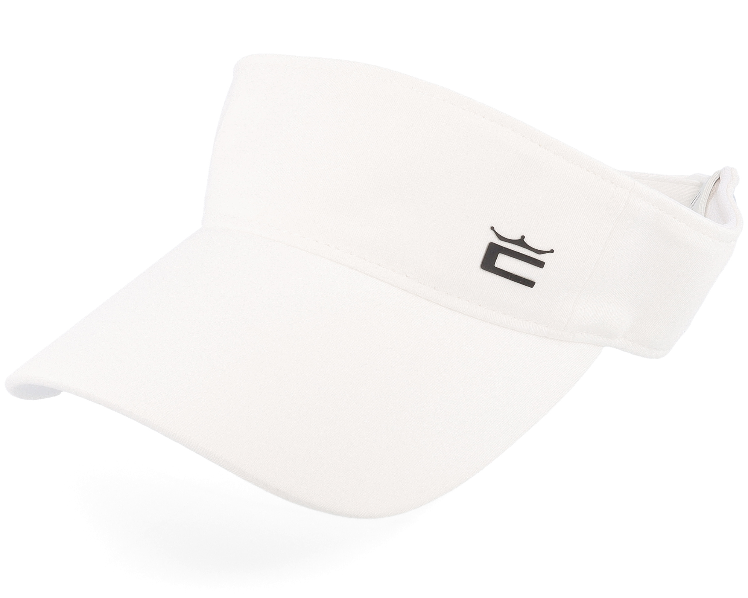 Crown White/Black Visor - Cobra kep, | Hatstore.com
