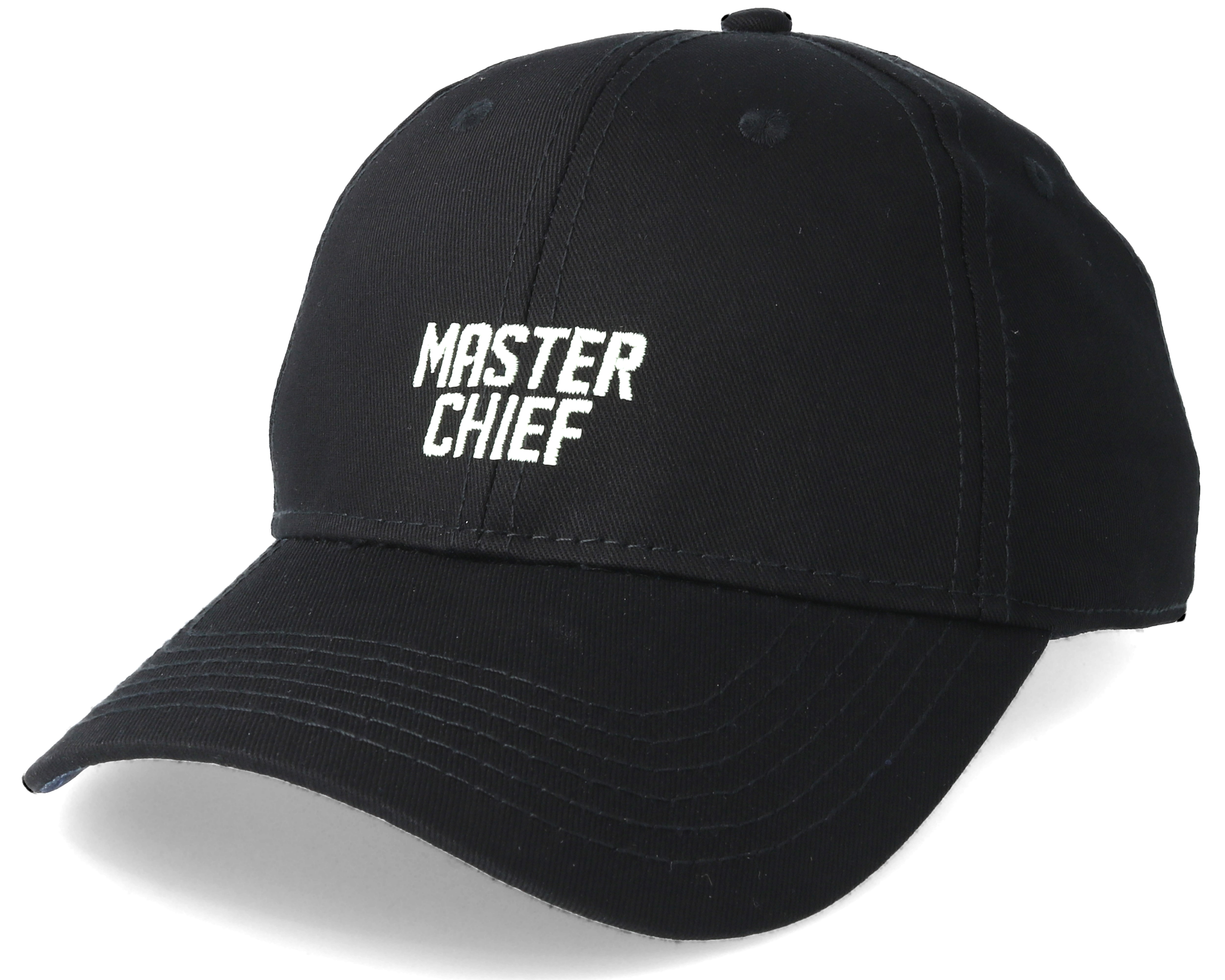 Master Chief Curved Black Adjustable | Hatstoreworld.com