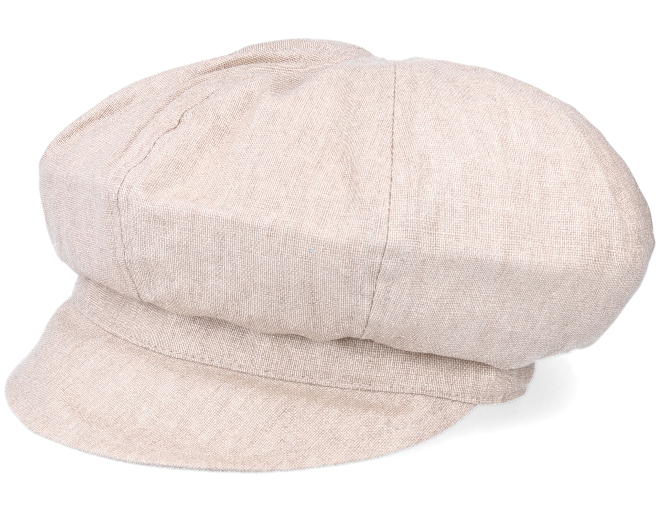Balloon Cap In Cotton-Linen Sand Vega Cap | Hatstoreworld.com