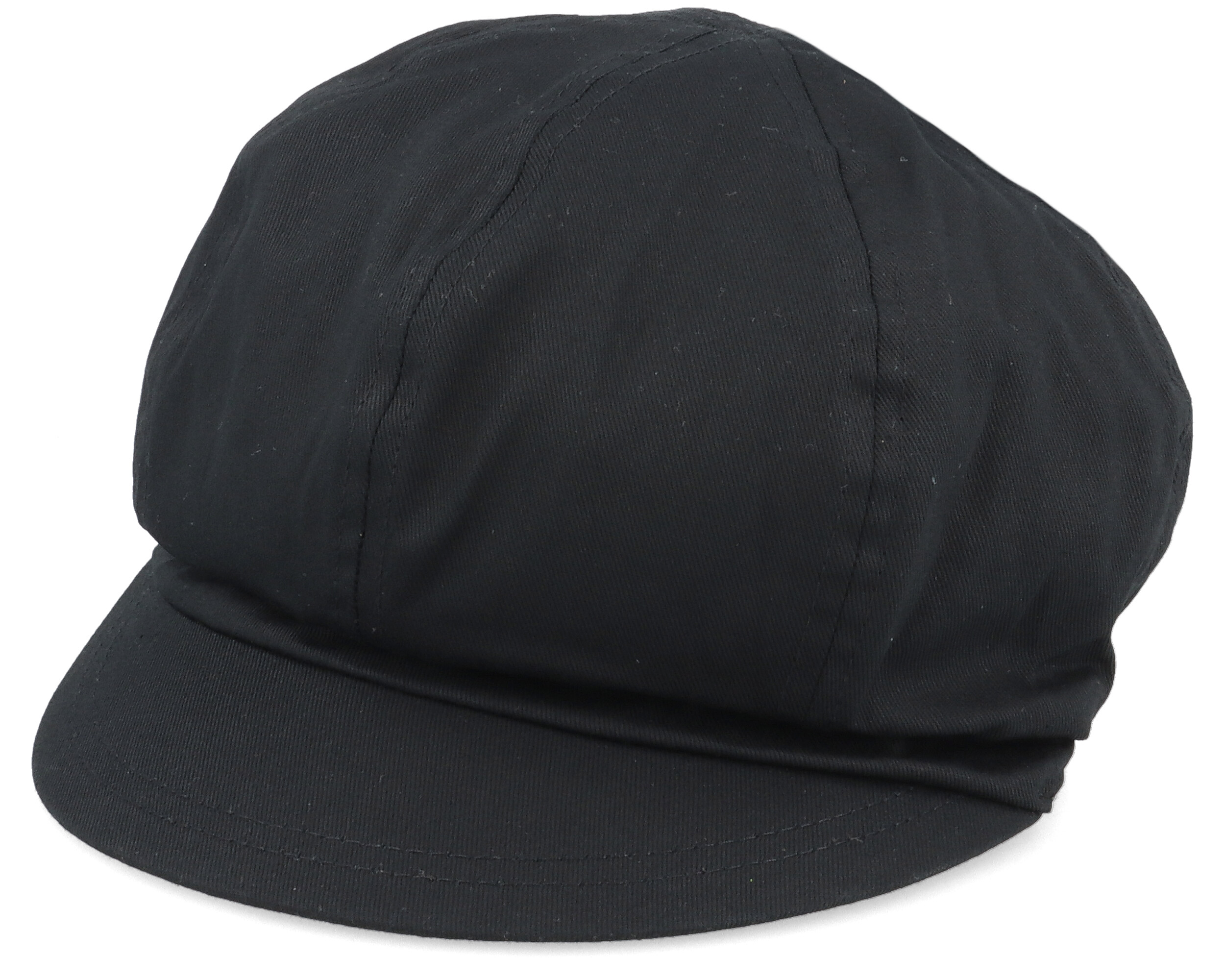 Balloon Cap In Cotton Fabric Black Vega Cap | Hatstoreworld.com
