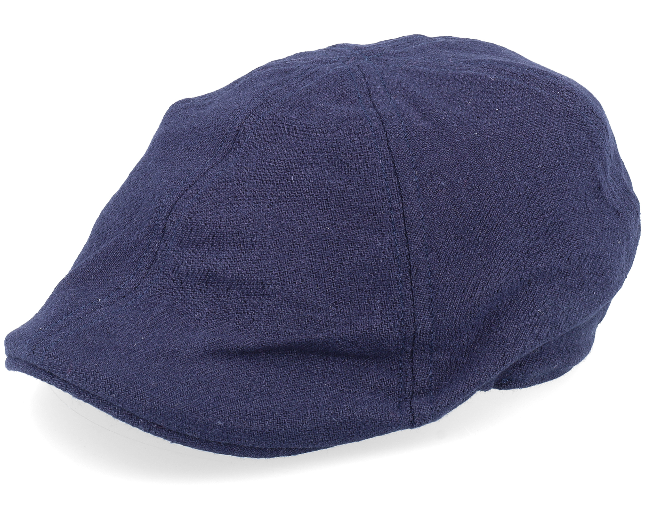 Linen-Cotton Blend Fabric Flat Cap - Seeberger | Hatstoreworld.com