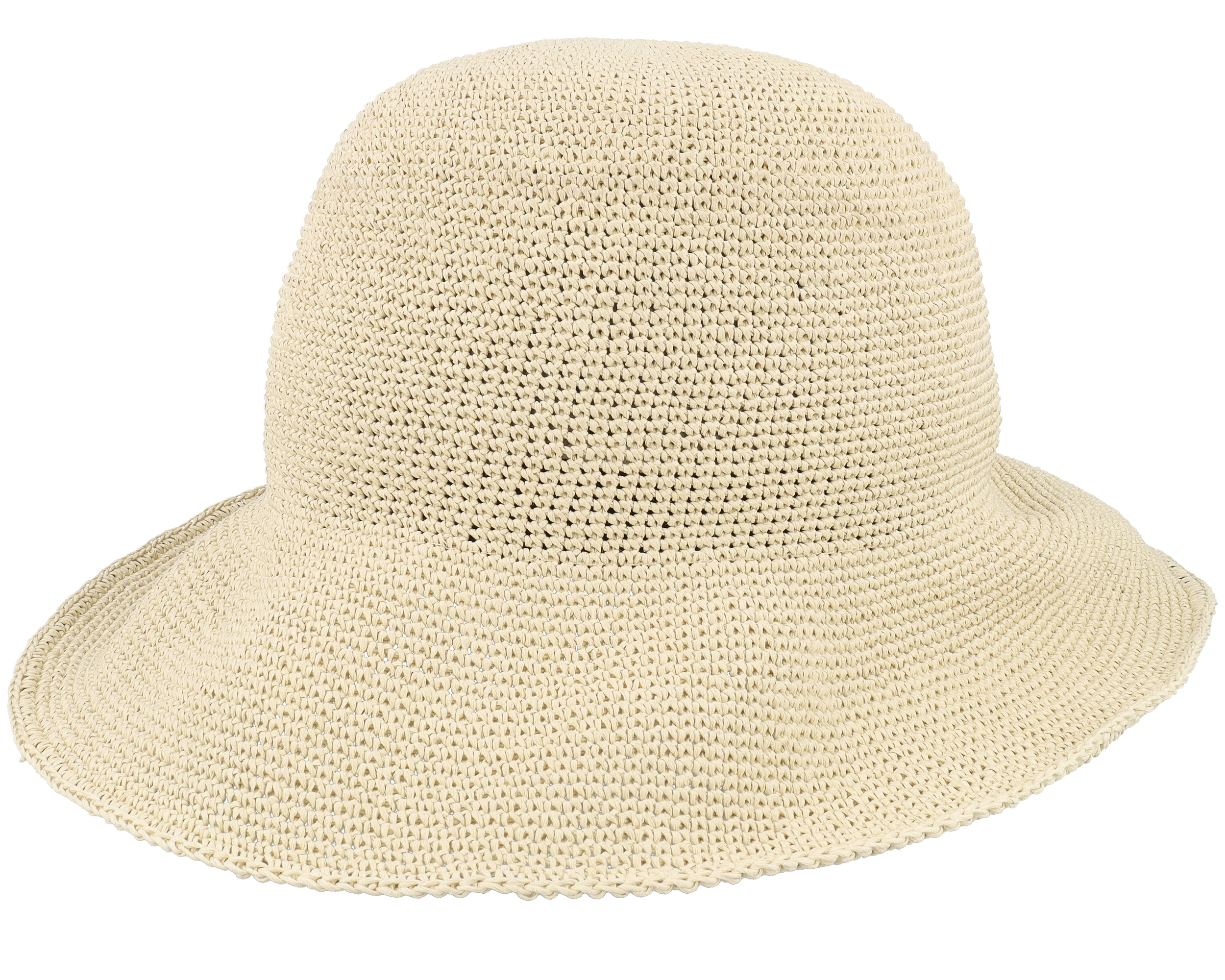 Delicate Paper Straw Bell-shaped hat in inen Cloche | Hatstore.ch