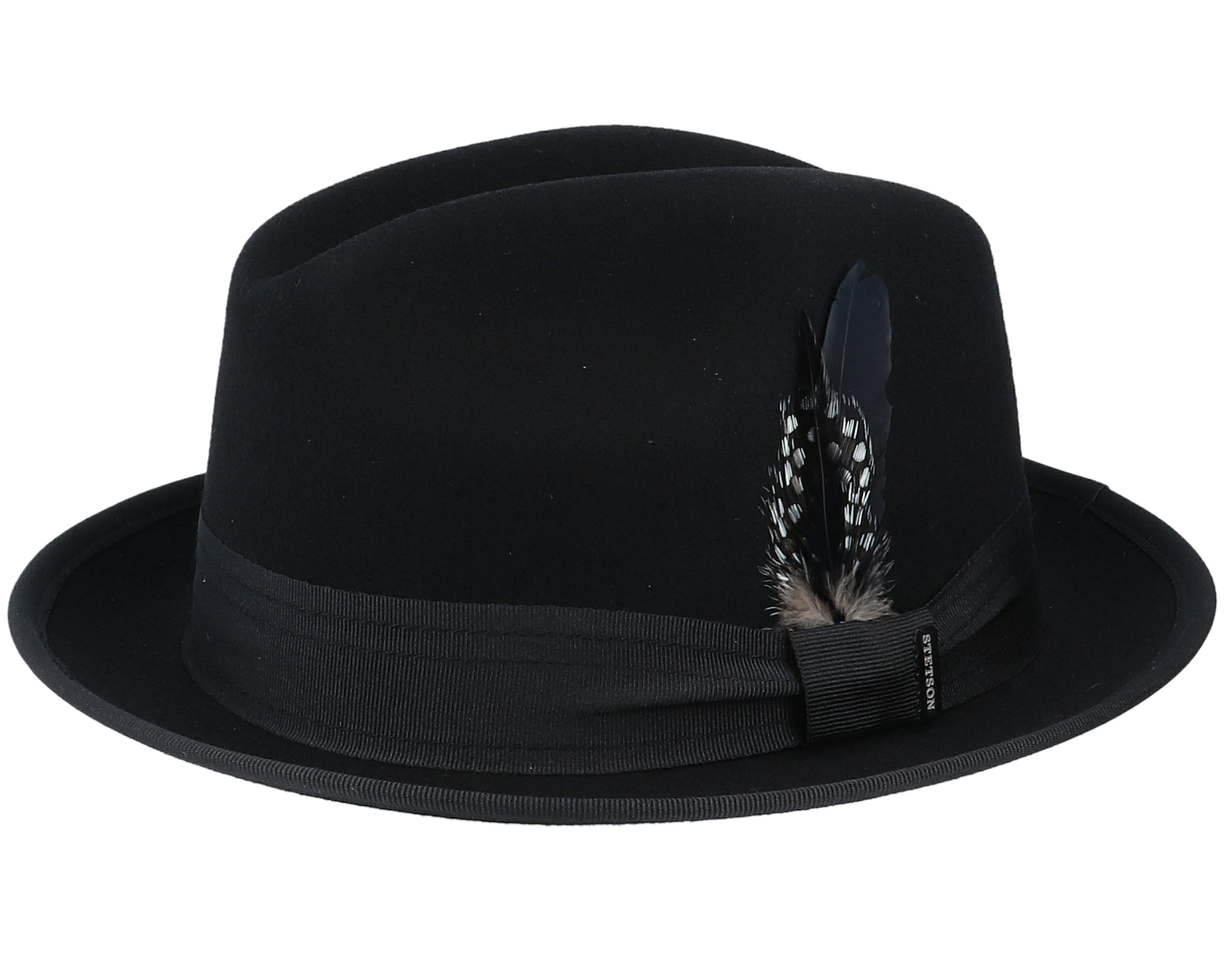 Pelham Player Woolfelt Black Trilby | Hatstoreworld.com