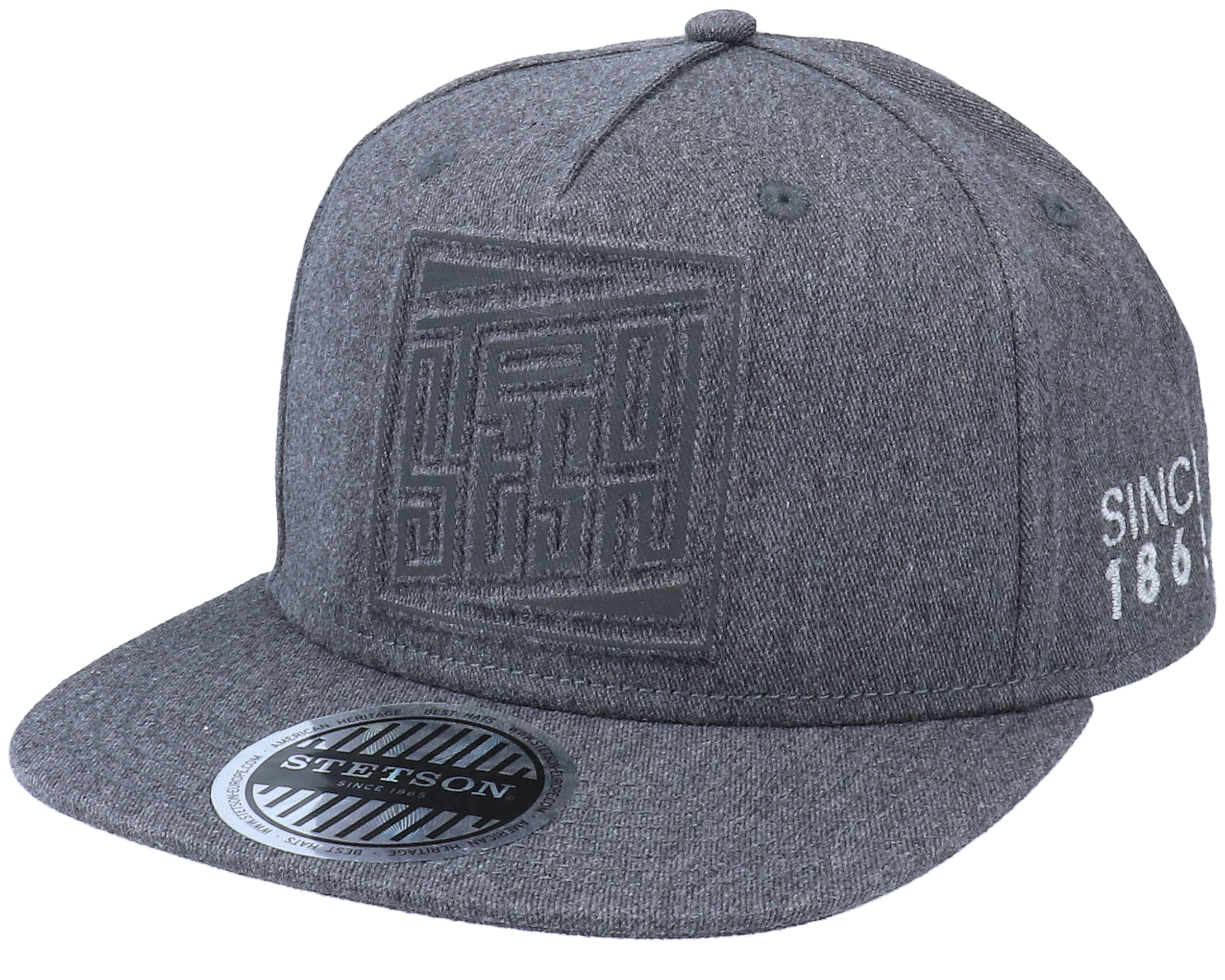 Baseball Cotton-32 Black Snapback - Stetson | Hatstoreworld.com