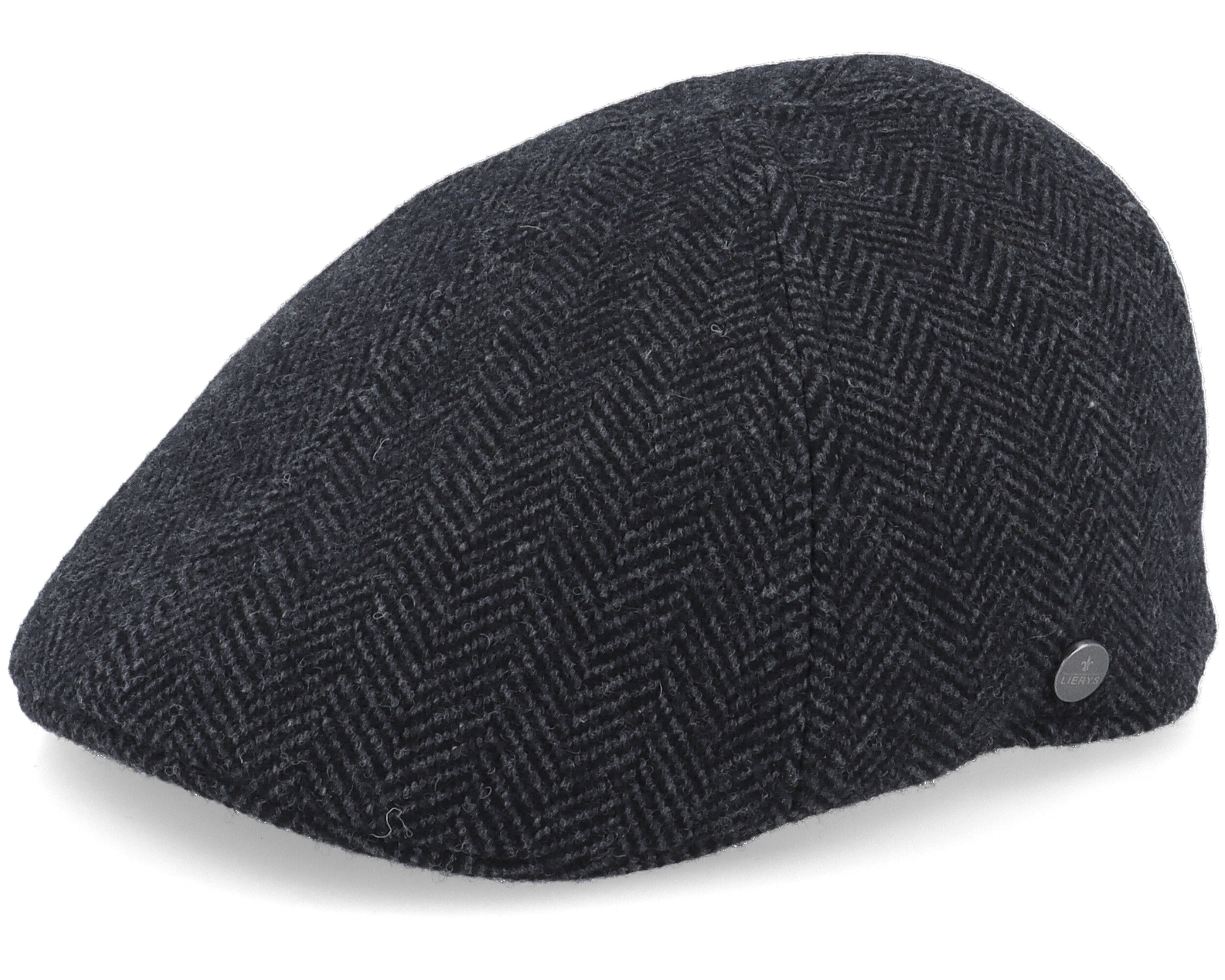Duck Cap Virgin Wool Navy Flat Cap - Lierys | Hatstoreworld.com
