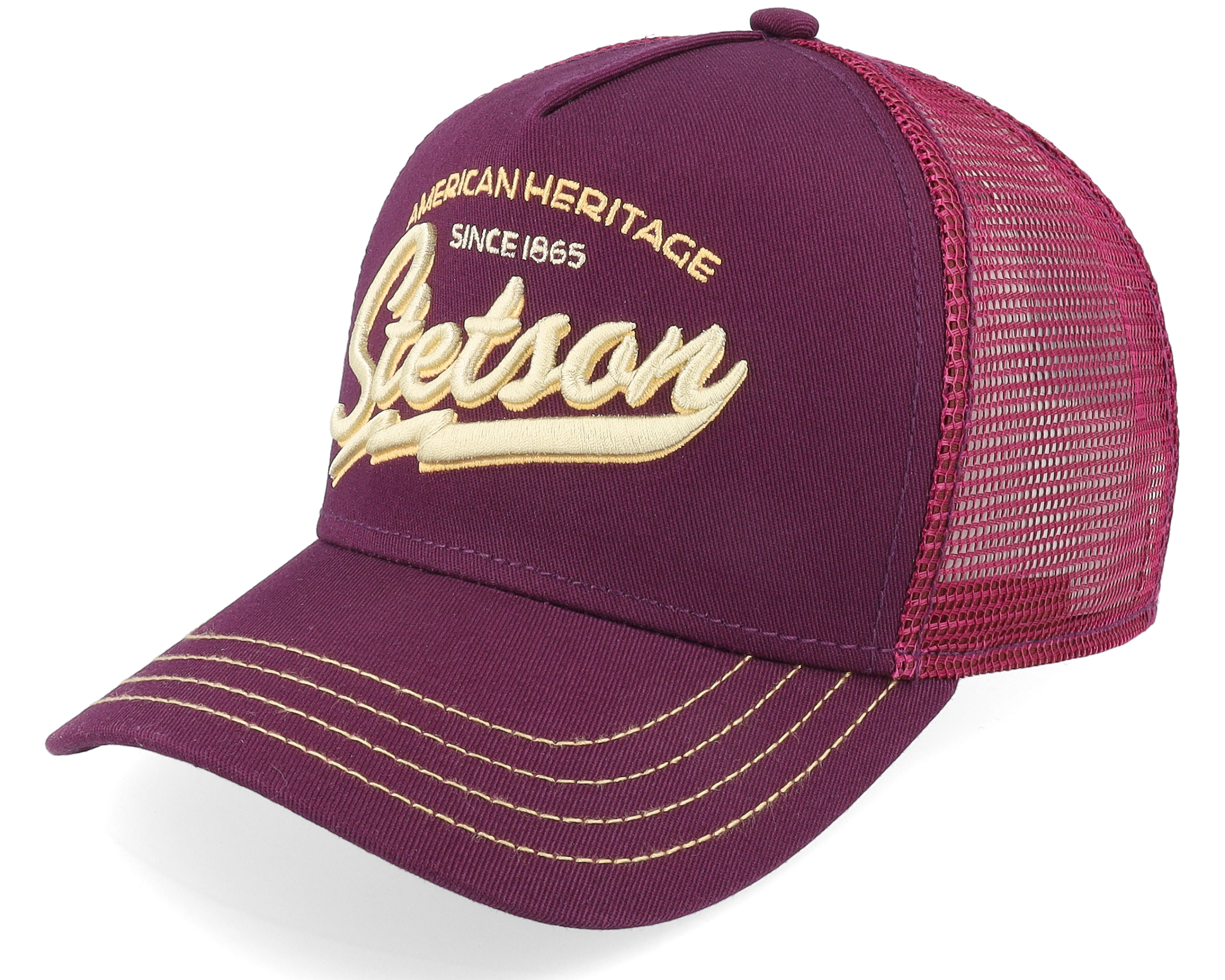 Kids American Heritage Classic Purple Trucker - Stetson | Hatstoreworld.com