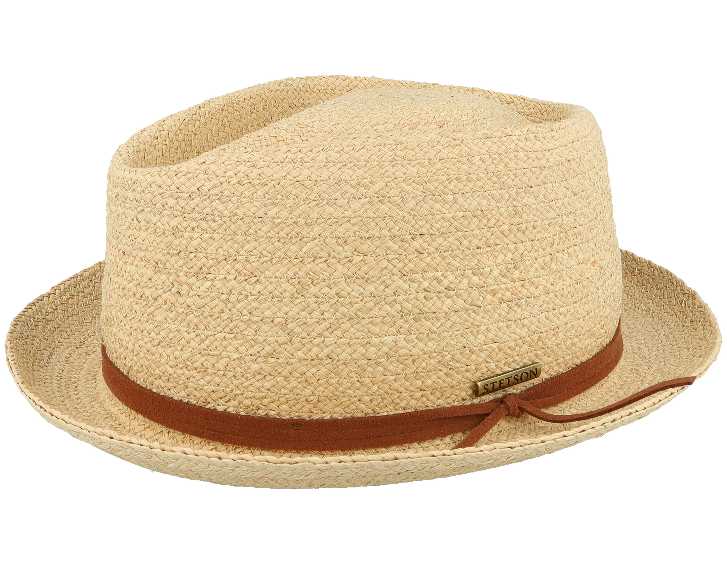 Diamond Raffia Natural Straw Hat - Stetson | Hatstore.com