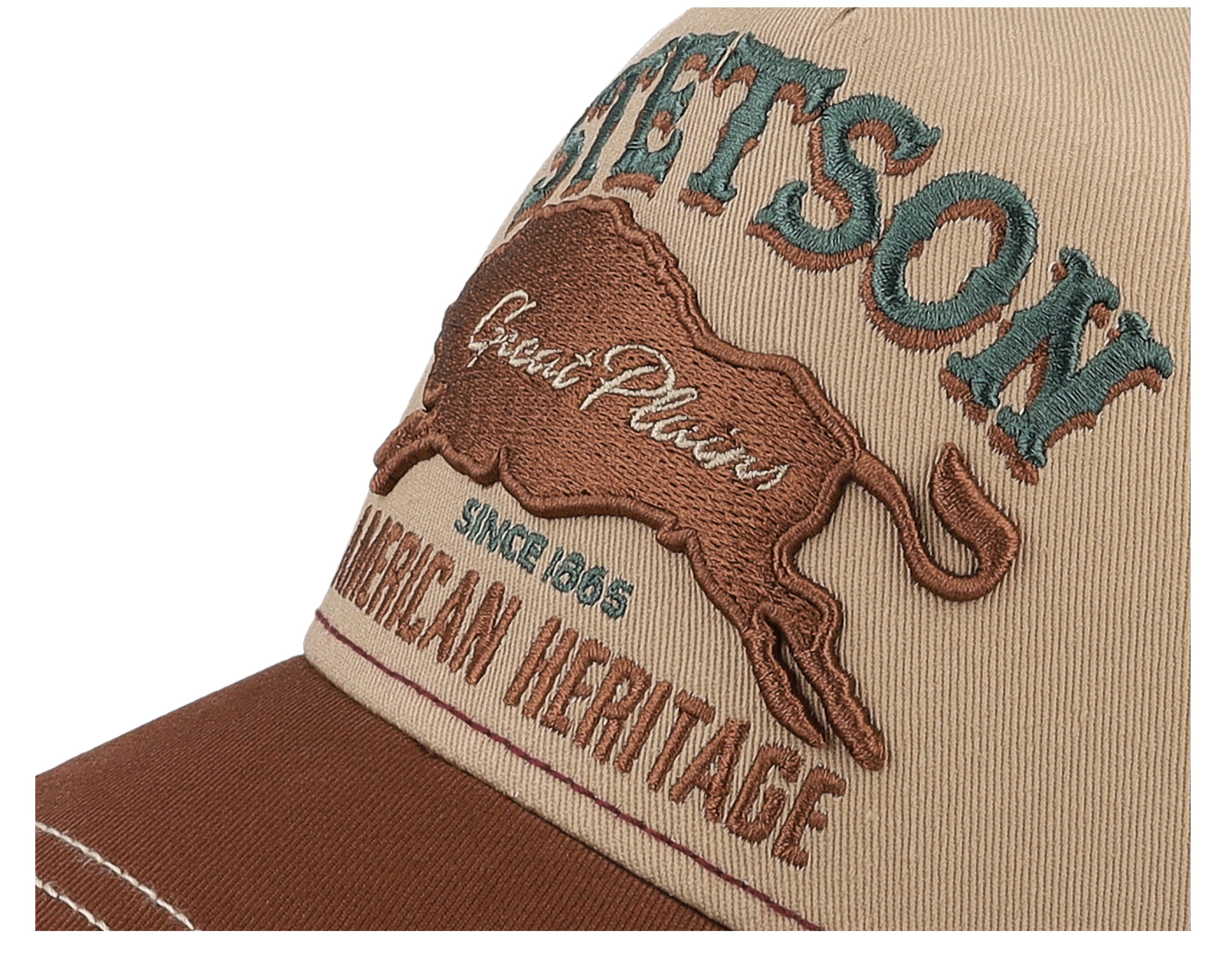 Great Plains Brown/Wine A-Frame Trucker - Stetson Cap | Hatstore.com
