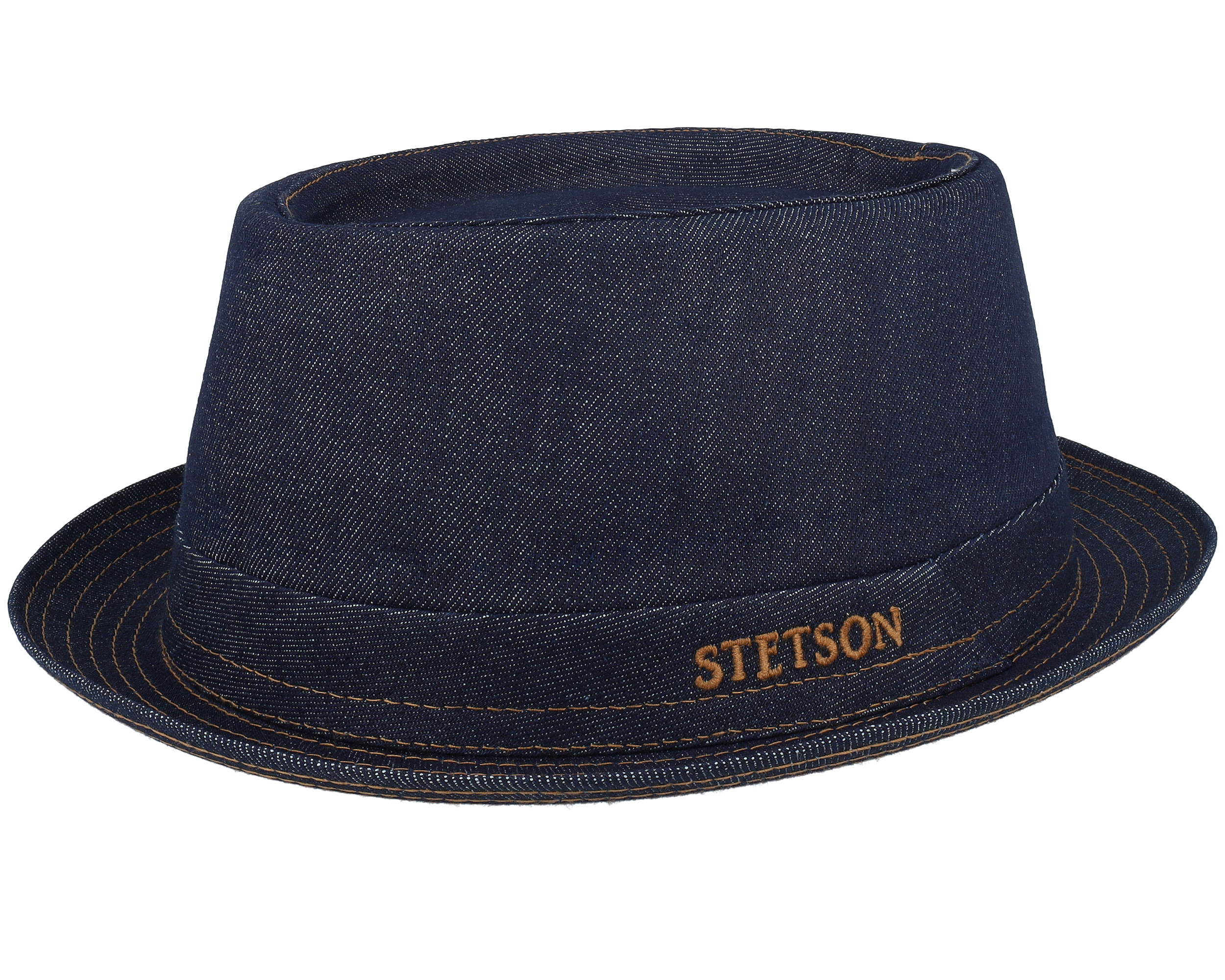 Denim Sustainable Blue Pork Pie | Hatstore.no