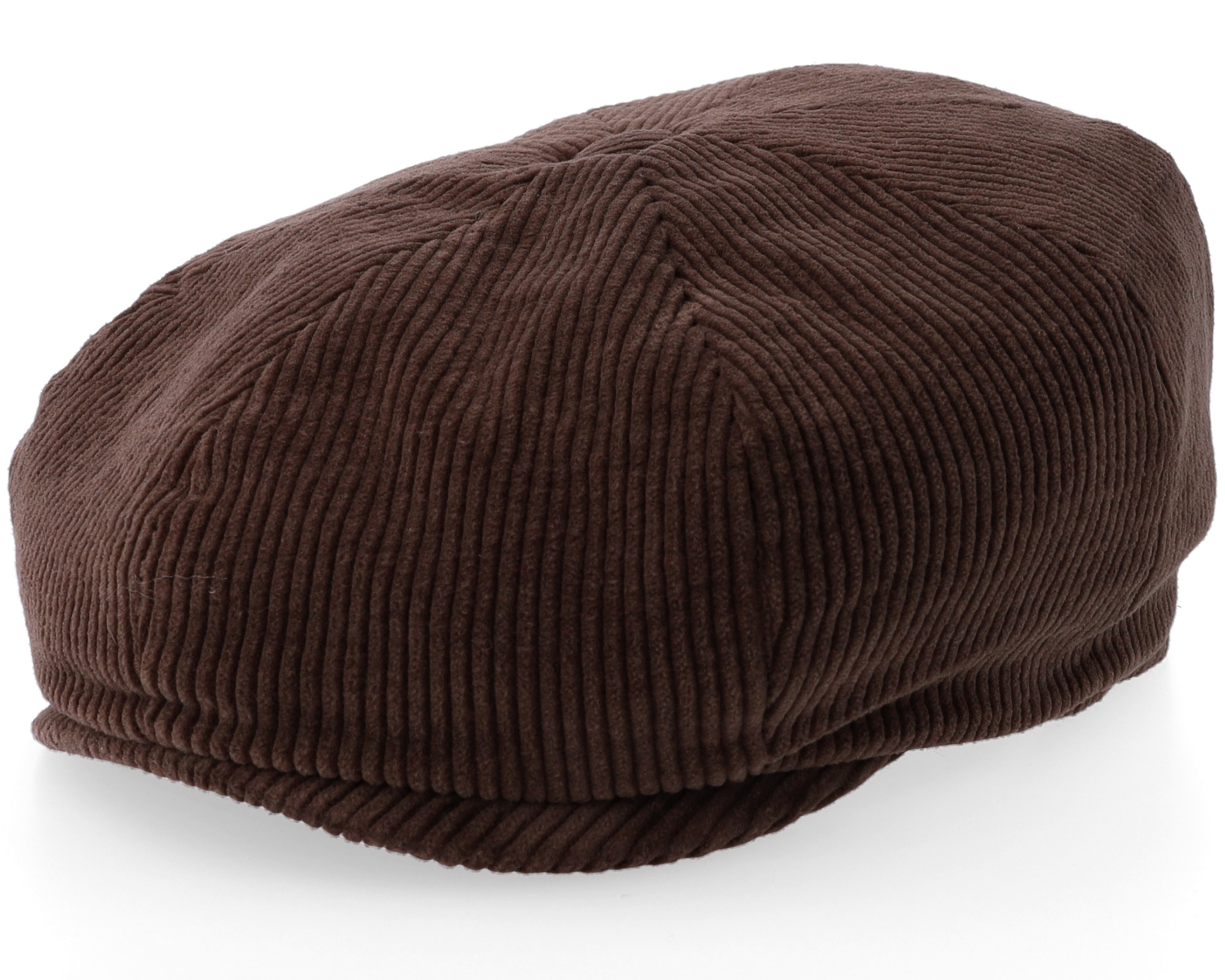 8-panel Cap Corduroy Garage Theme Coffee Bean Flat Cap - Hatstore.se