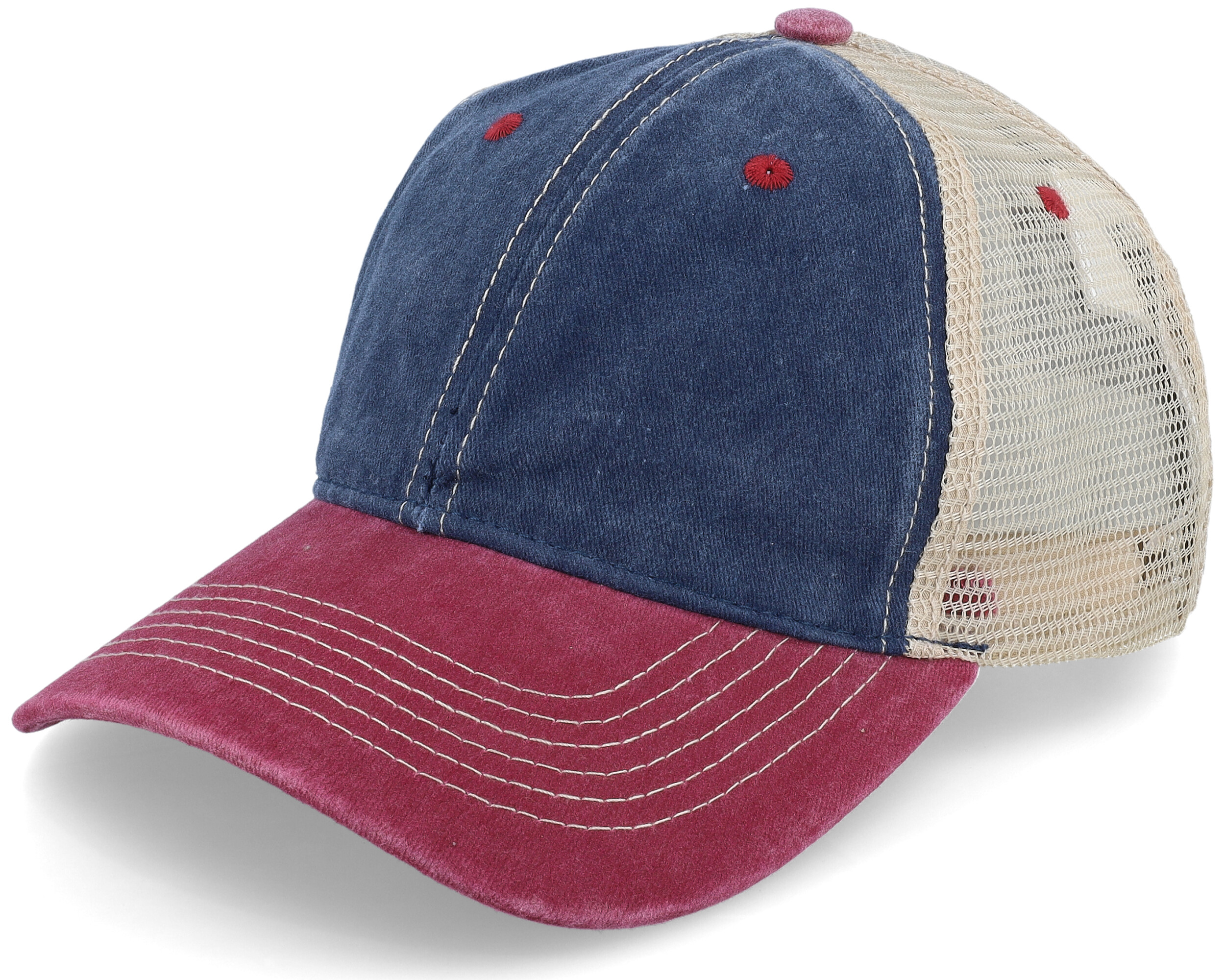 Reno Baseball Cap Blue/Red Trucker | Hatstoreworld.com
