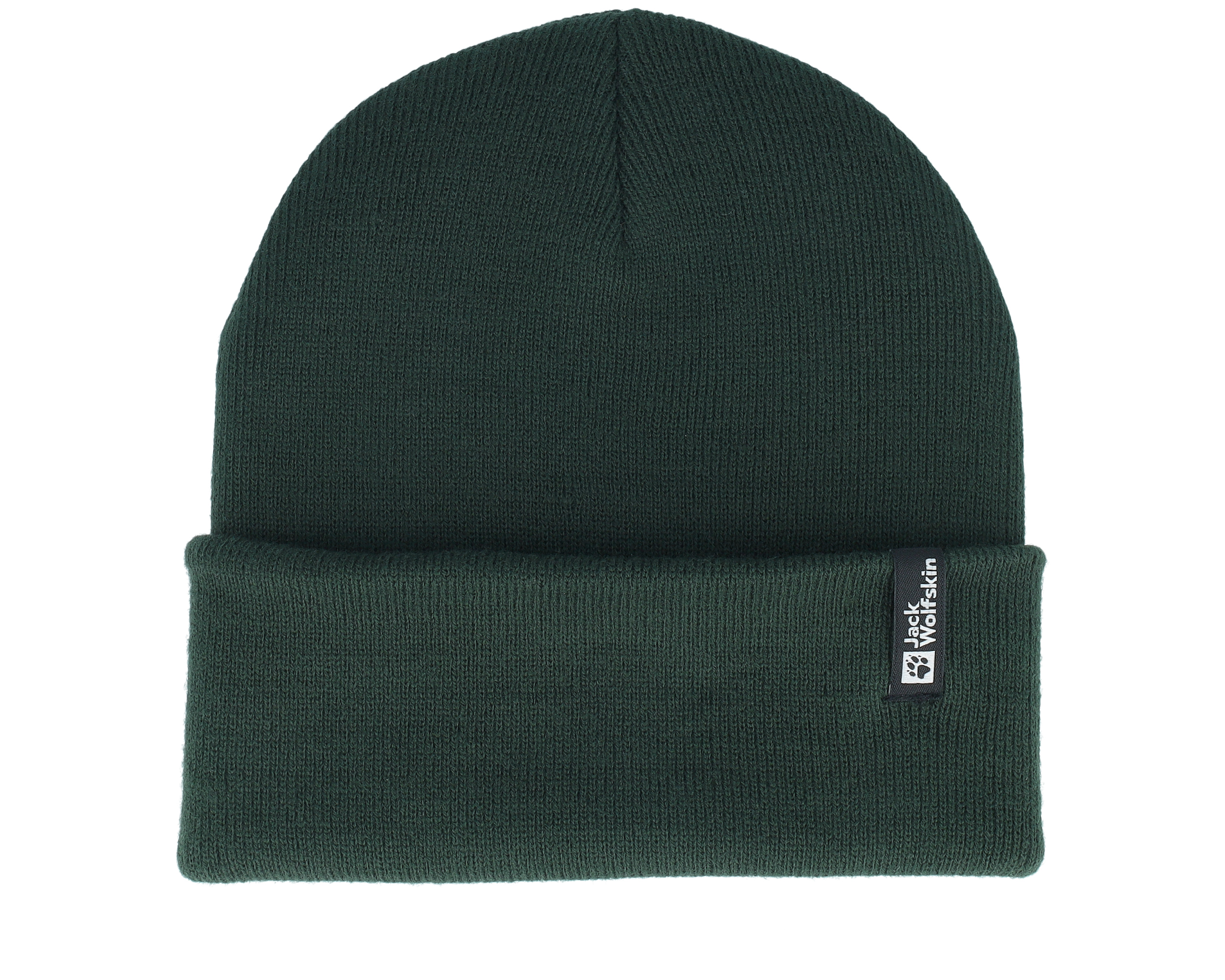 Rib Beanie Black Olive Cuff - Jack Wolfskin | Hatstoreworld.com